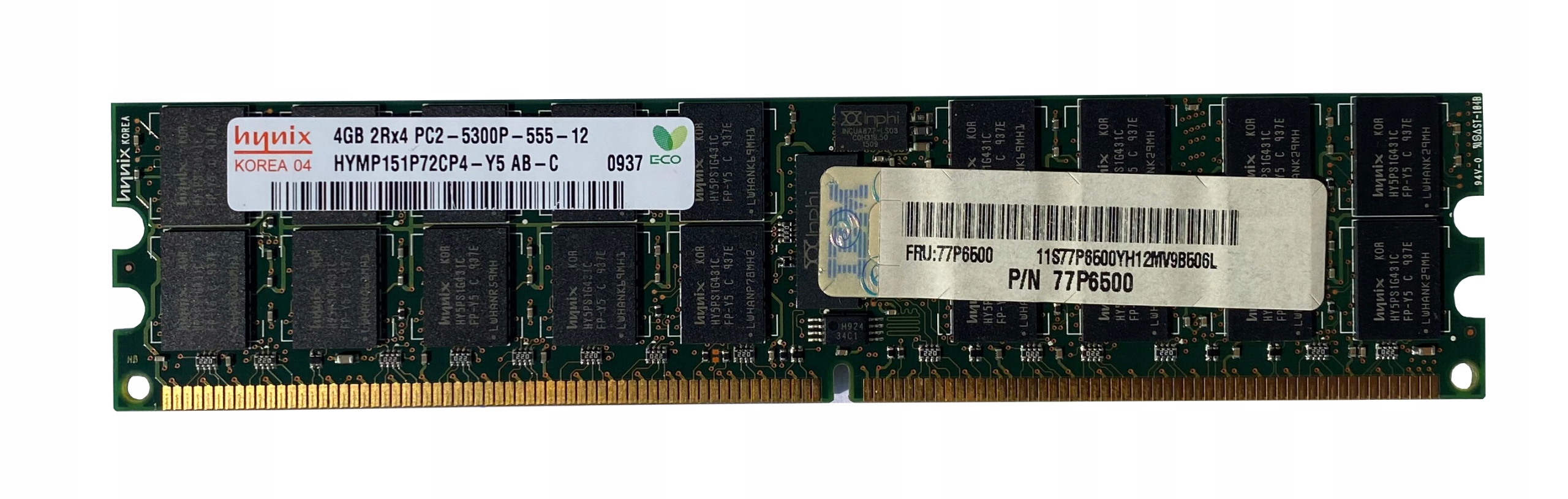 RAM Hynix 4GB 2Rx4 PC2-5300P-555-12 HYMP151P72CP4-Y5 AB-C - Sklep ...