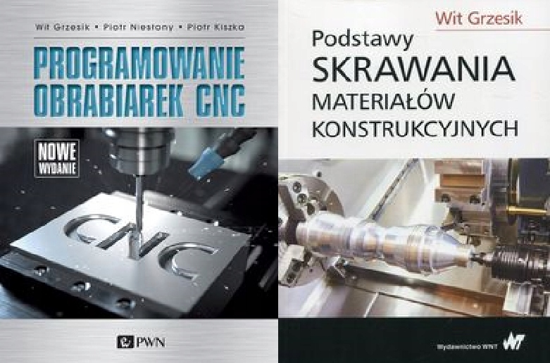 Programowanie obrabiarek CNC + Podstawy skrawania (16239036791) | Książka Allegro