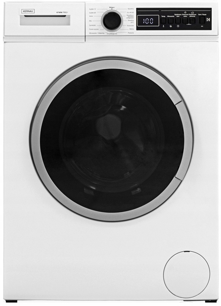 Pračka Kernau KFWM7512I 6kg 1000ot 15 programov vymeniteľné ložiská LED za 392.85EUR - Allegro