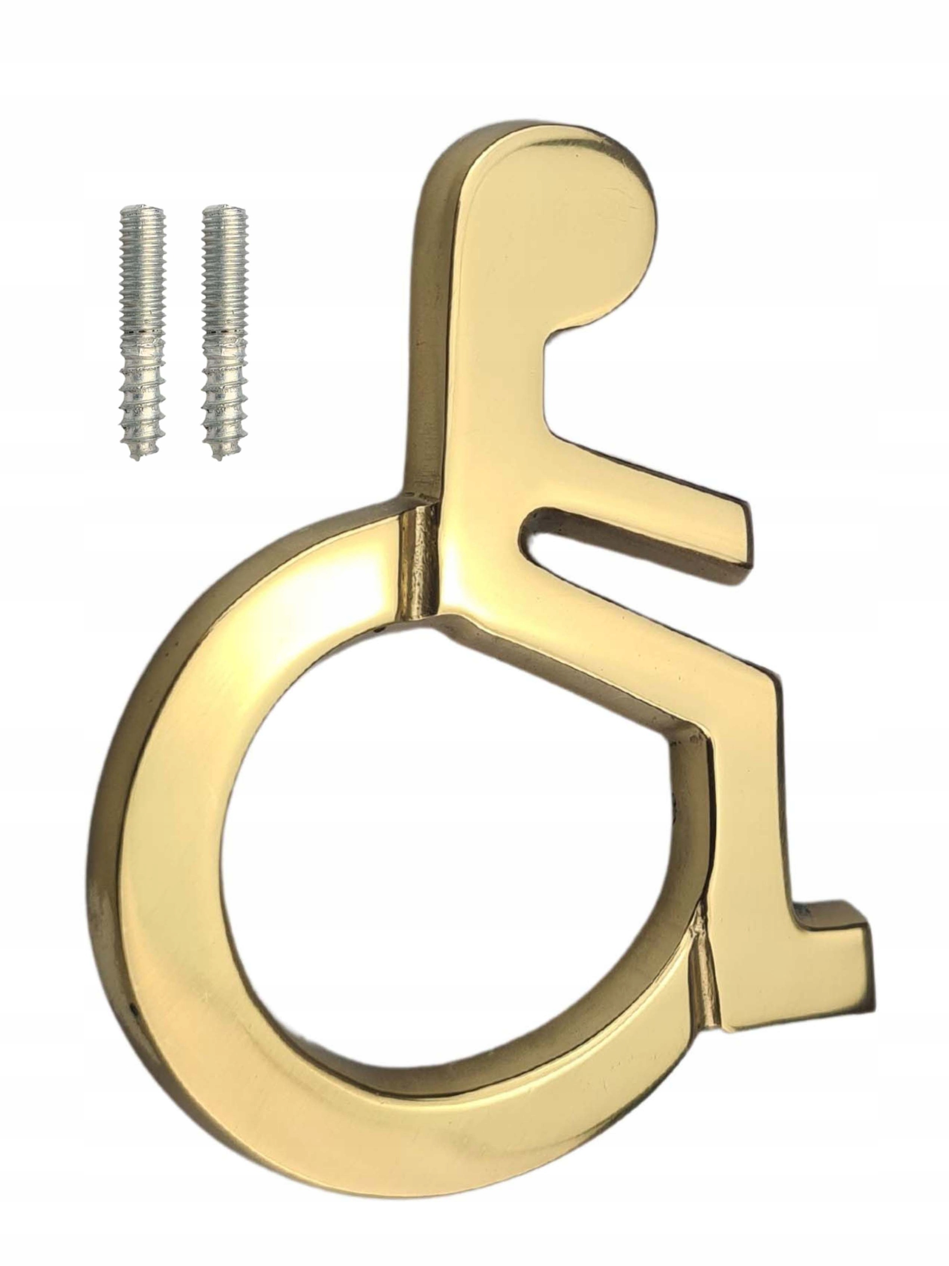 OZNACZENIE ŁAZIENKOWE WC NIEPEŁNOSPRAWNI INWALIDA MOSIĄDZ ...