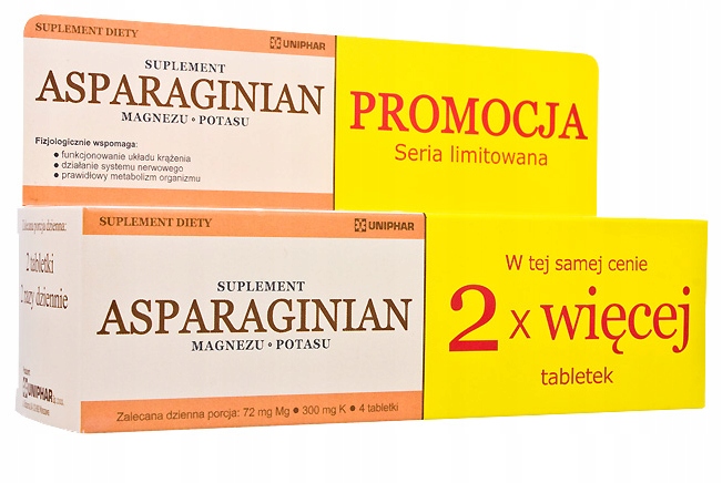Uniphar Asparaginian 2x 50 tabletek 12379653654 - Allegro.pl Uniphar Asparaginian 2x 50 tabletek 12379653654 - Allegro.pl