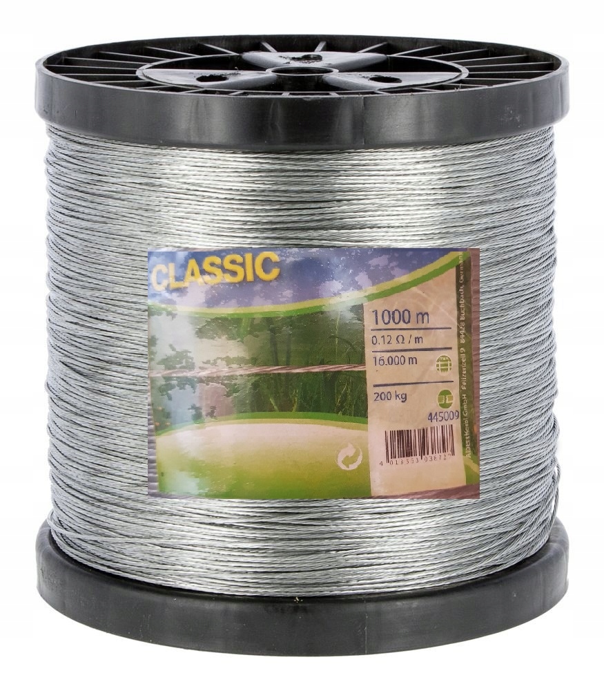 PASTUCH LINKA STALOWA PLECIONA 1,5 MM 1000 METRÓW | Cena: 275.00PLN | Allegro | Karpiska | Stan ...