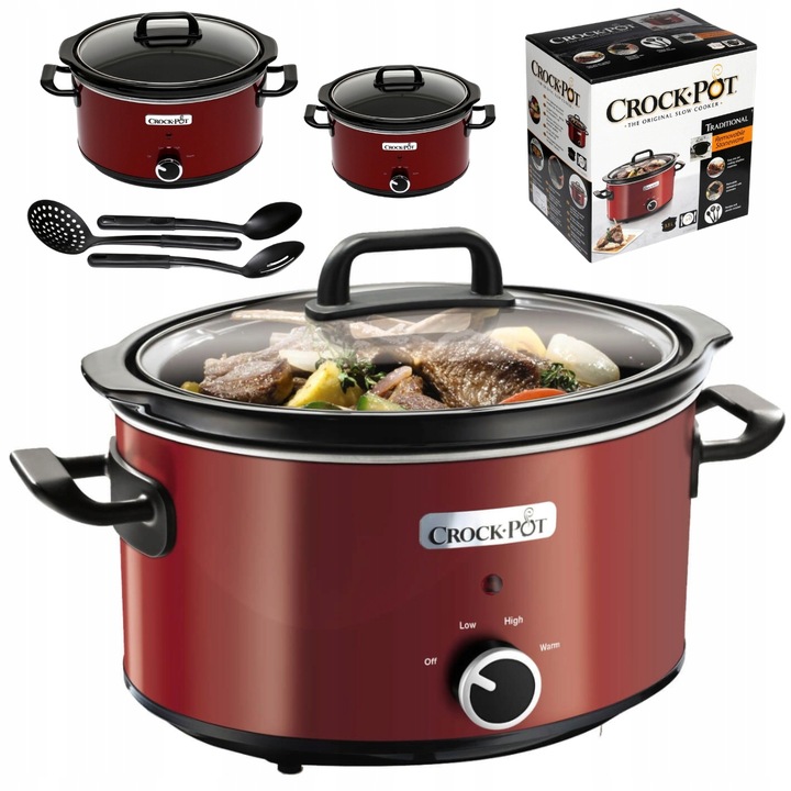 Wolnowar Crock-Pot SCV400RD-050 3,5 l czerwony 210 W - Sklep, Opinie ...