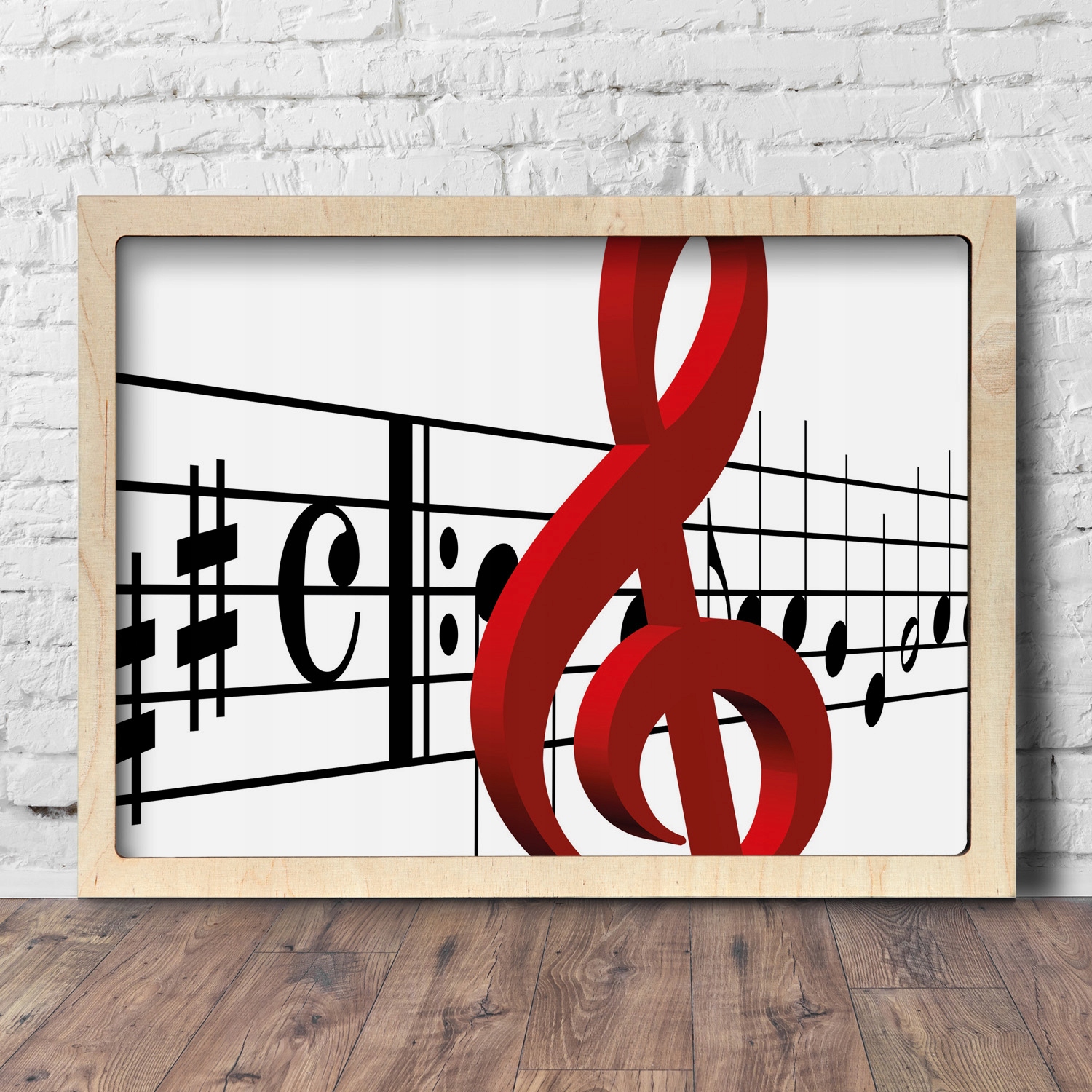 Falra akasztható fotókép - Violinkulcs és kották 75x55 cm, • Ár ...