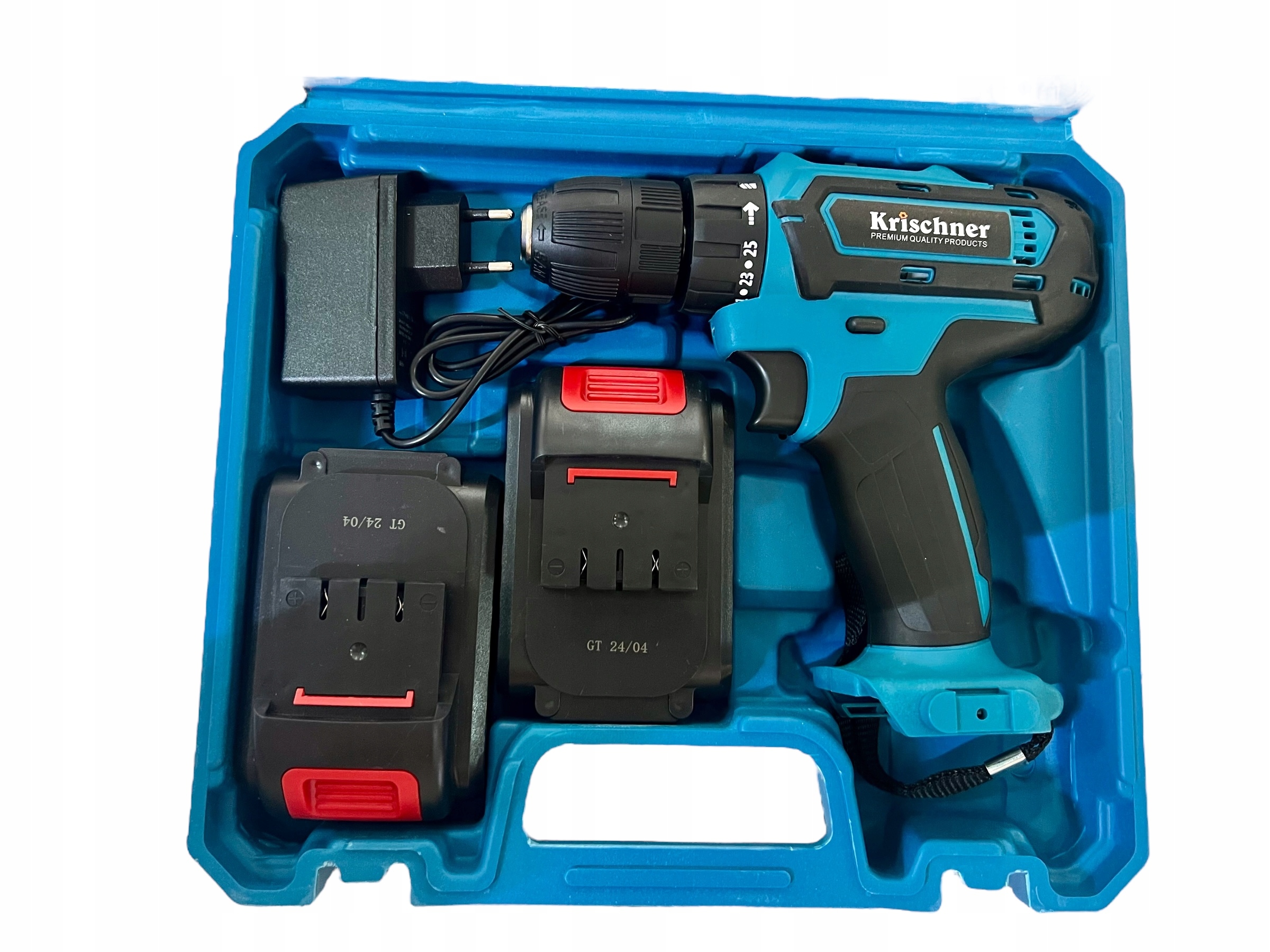Wiertarka akumulatorowa wkrętarka 48V zestaw narzędzi walizka Krischner ...