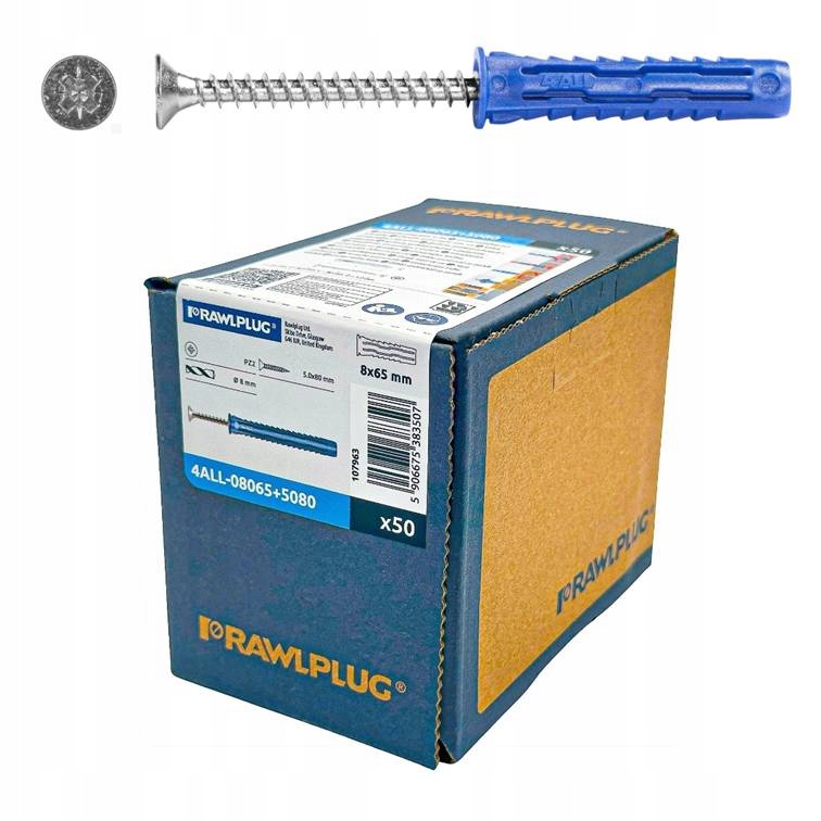 Kołki do betonu Rawlplug 6 x 60 mm 50 szt. (0757289562513) • Cena ...