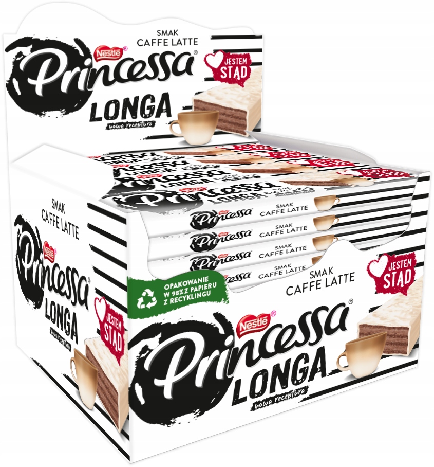 Wafelek Nestle Princessa Caffé Latte 40 g (8445290312440) • Cena ...