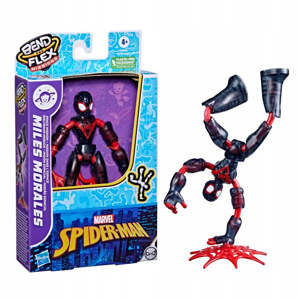 SPIDER-MAN BEND AND FLEX Figurka 15c Miles Morales (5010993966578 ...