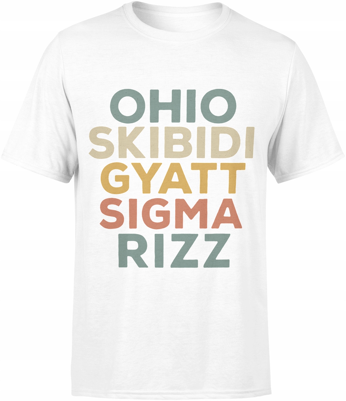 KOSZULKA OHIO SKIBIDI GYATT SIGMA RIZZ RIZZLER TIK TOK MEMY MEME MĘSKA ...