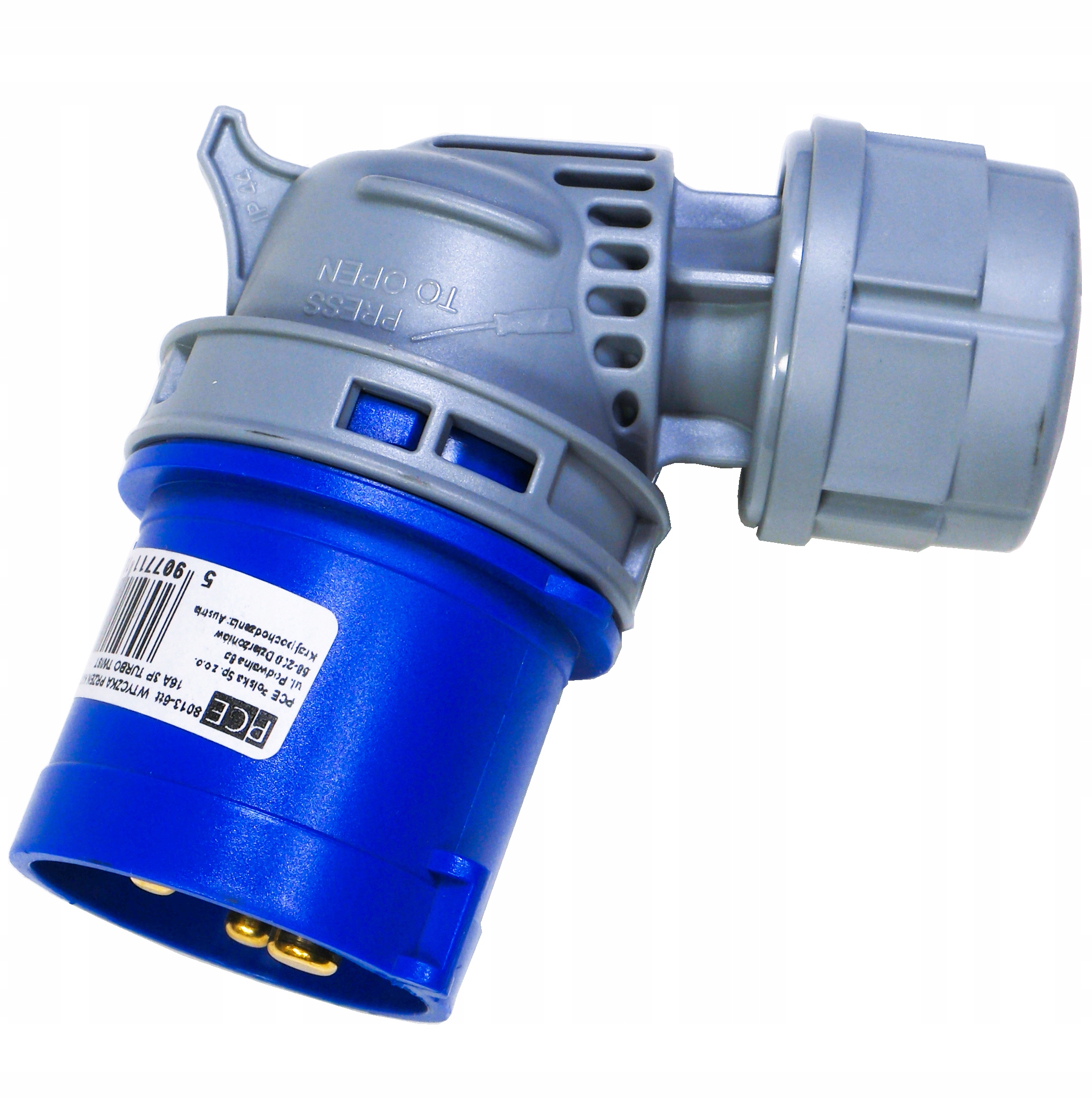 Wtyczka kempingowa kątowa 16A 3P 230V 8013-6TT PCE (8013-6TT) • Cena ...