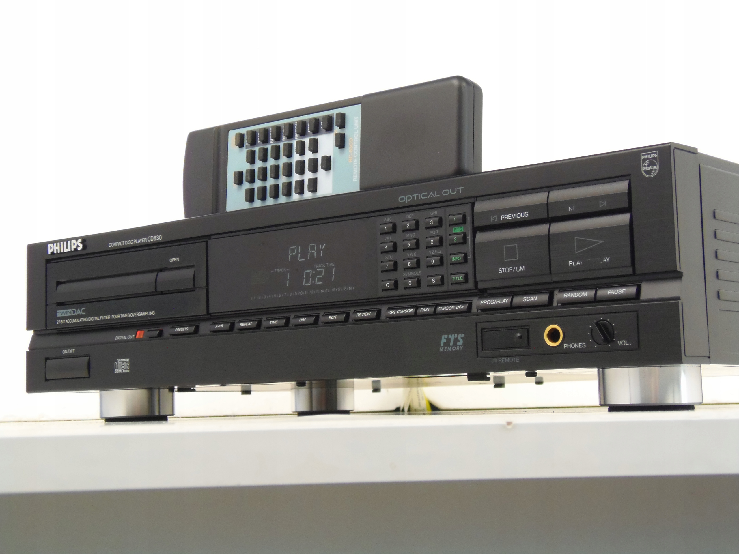 PHILIPS CD-830 odtwarzacz cd pilot • Opinie - Allegro