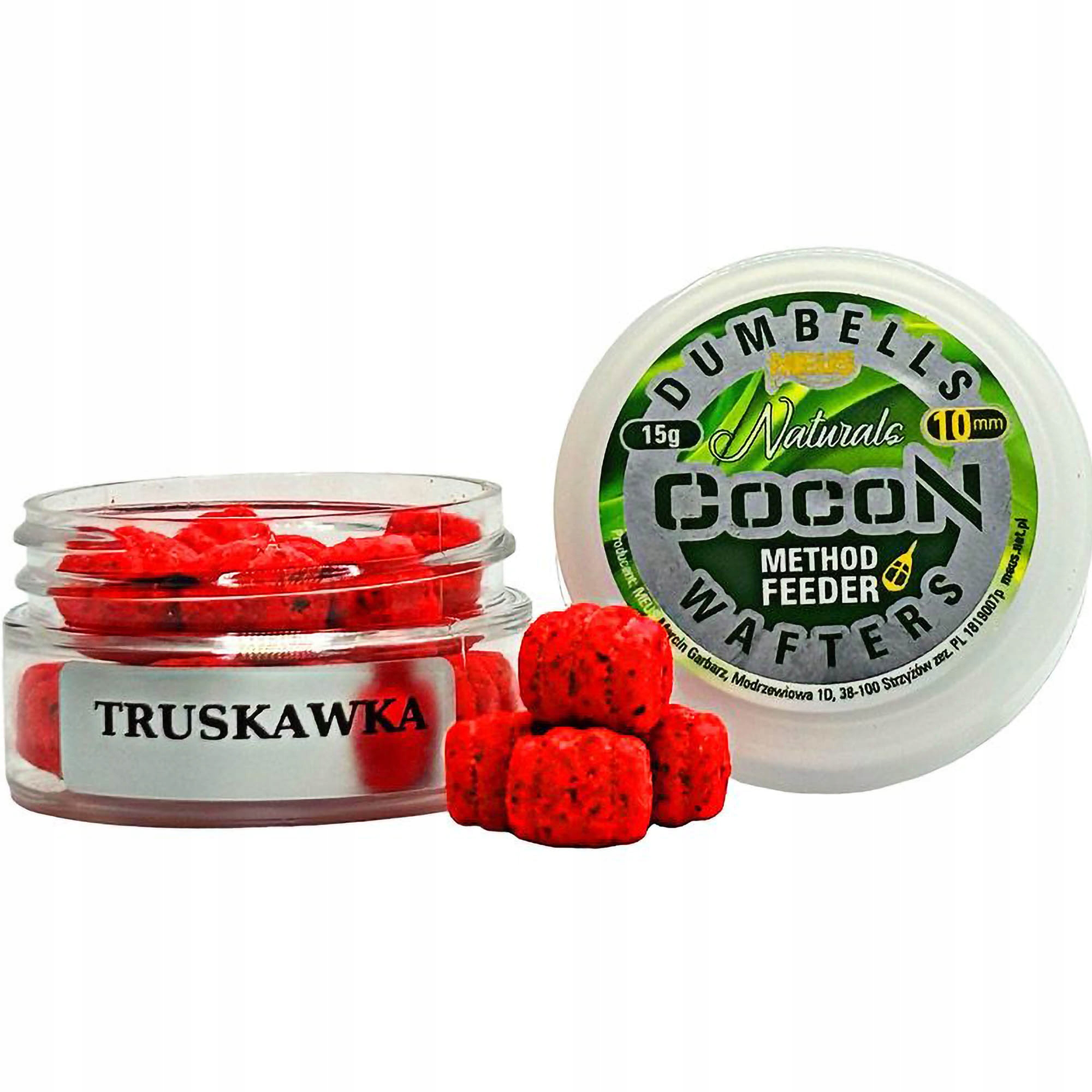 Przynęta Kulki Wafters Dumbells Meus Cocon Minis Truskawka 10 mm ... Przynęta Kulki Wafters Dumbells Meus Cocon Minis Truskawka 10 mm ...