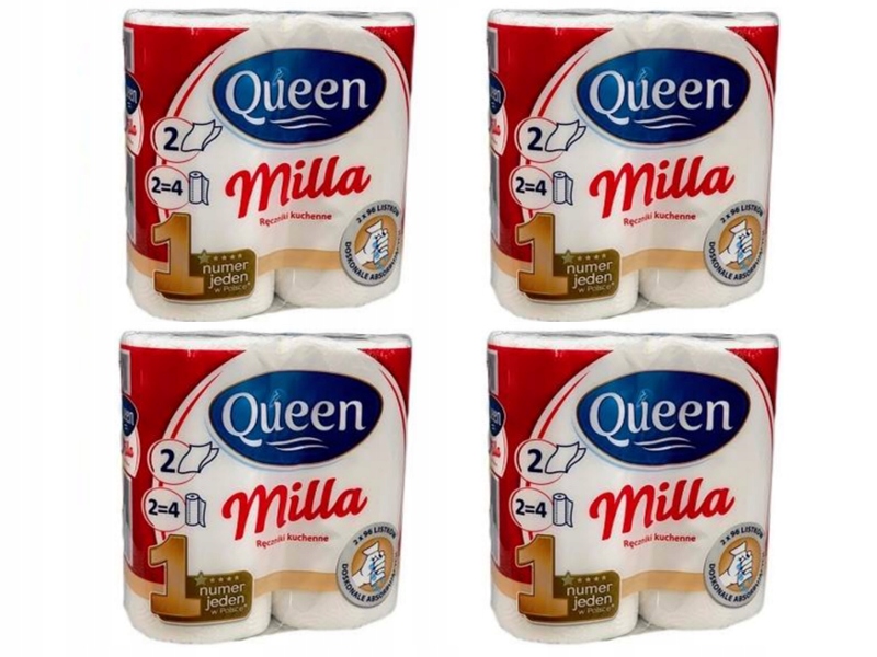 Queen MILLA Ręcznik kuchenny 2 warstwy 8x96 listki (5900168577466 ...
