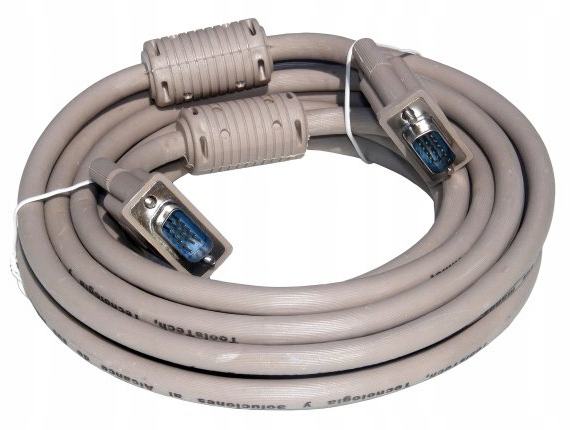 Kabel do monitora wtyk VGA Dsub 15pin 5m (0902a) - Sklep, Opinie, Cena w Allegro