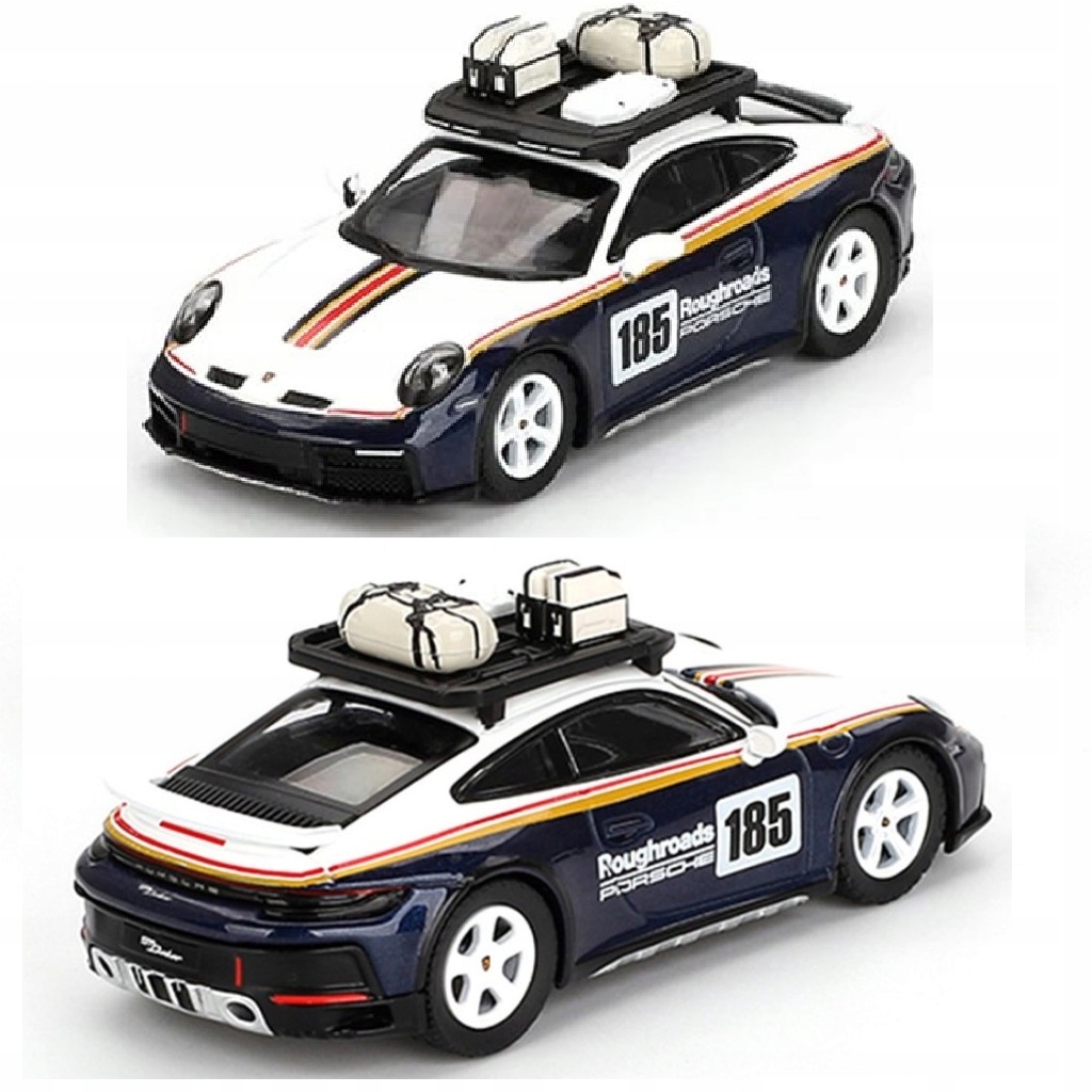 Mini GT 1:64 PORSCHE 911 (992) DAKAR RALLY PACKAGE 2023 MODEL METALOWY ...