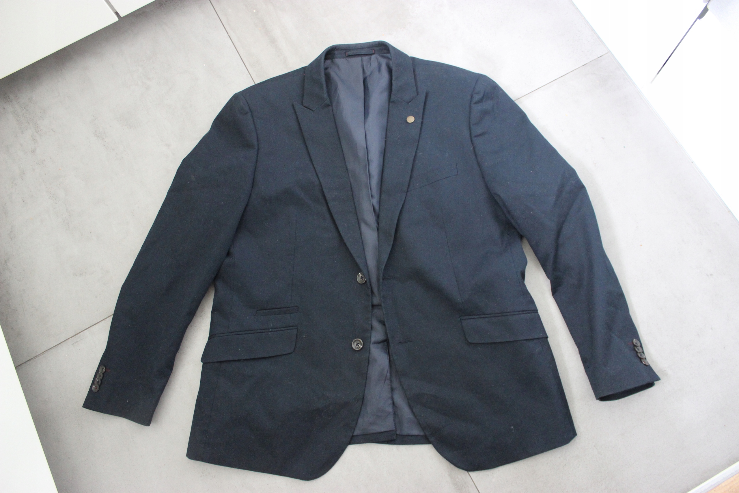 JOHN ROCHA marynarka granatowa 44R 15281000612 - Allegro.pl