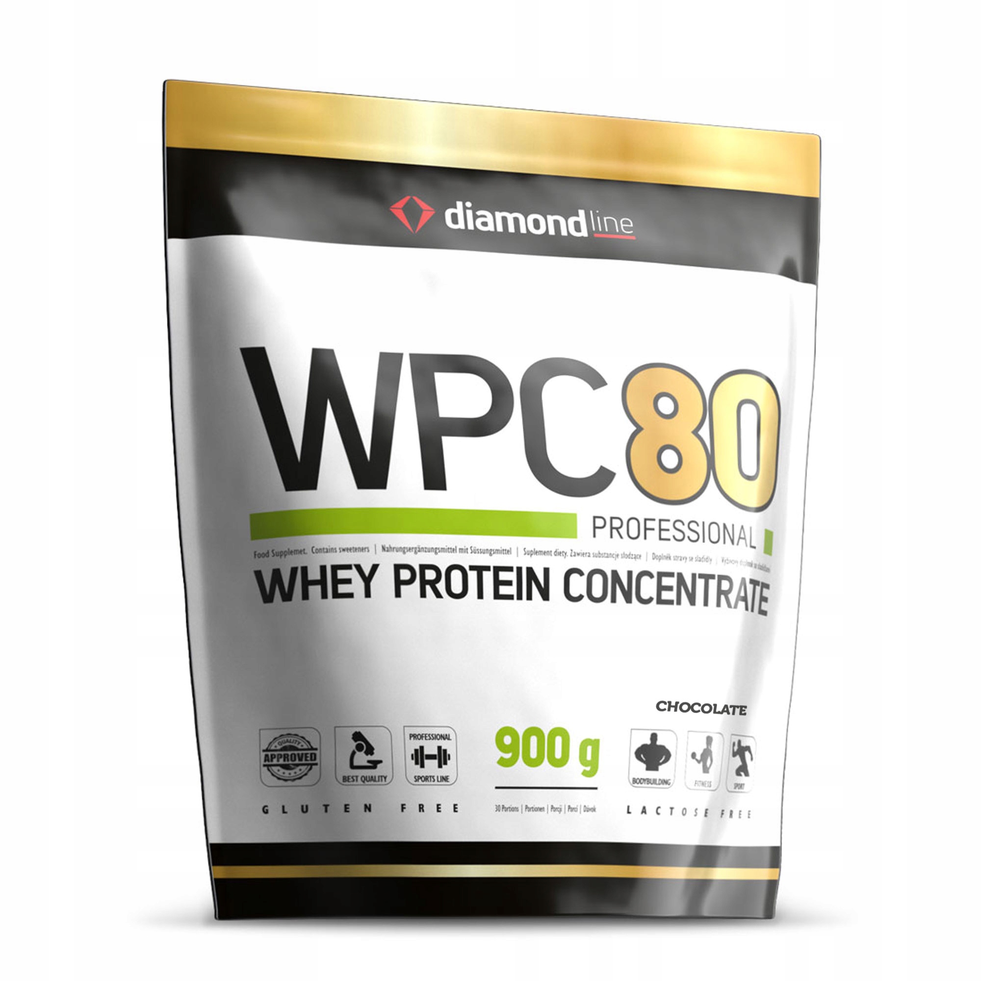 Protein HiTec Nutrition WPC80 čokoládový protein v prášku 900 g ...