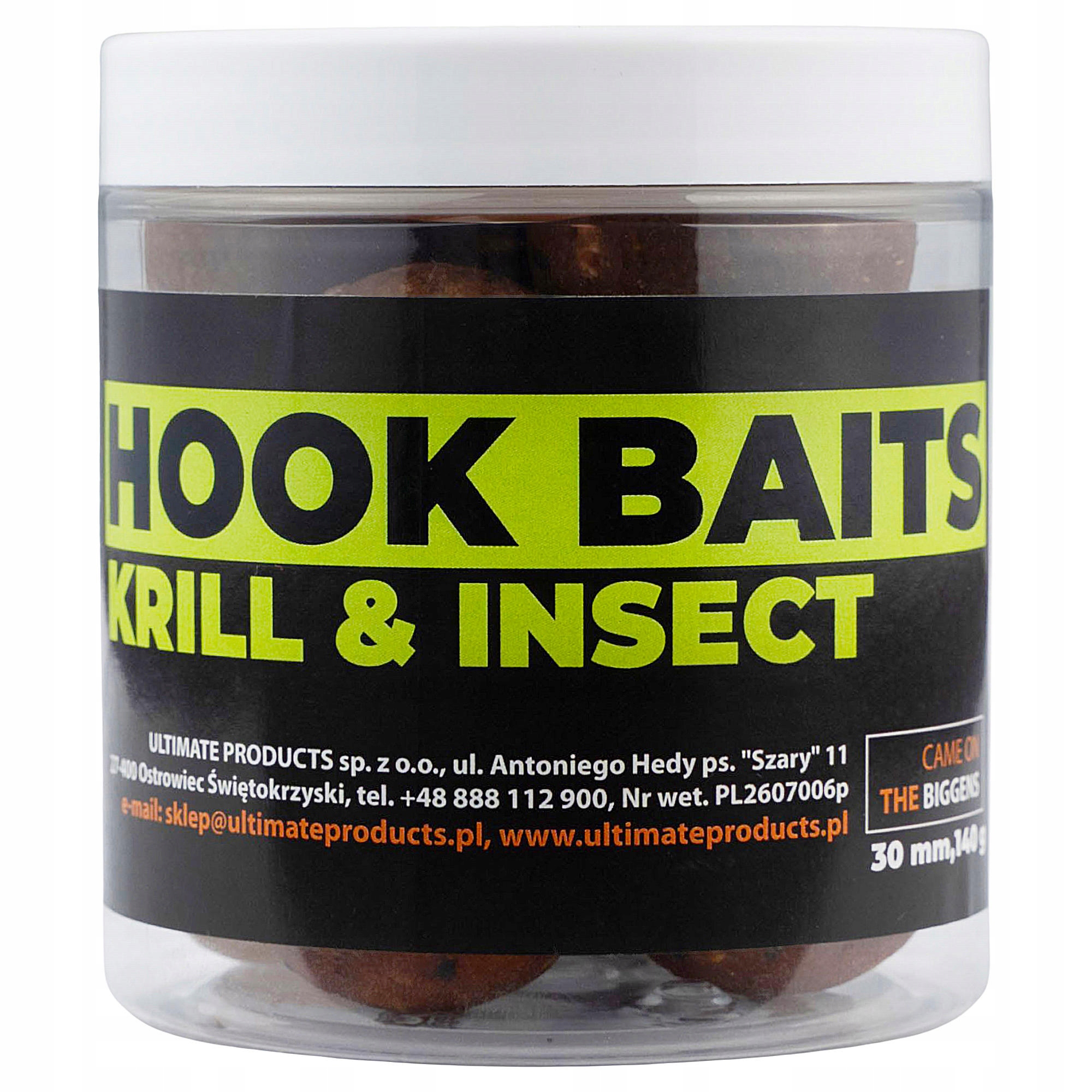 Przynęta Kulki Haczykowe Ultimate Products Krill Insects Hookbaits 30 ...