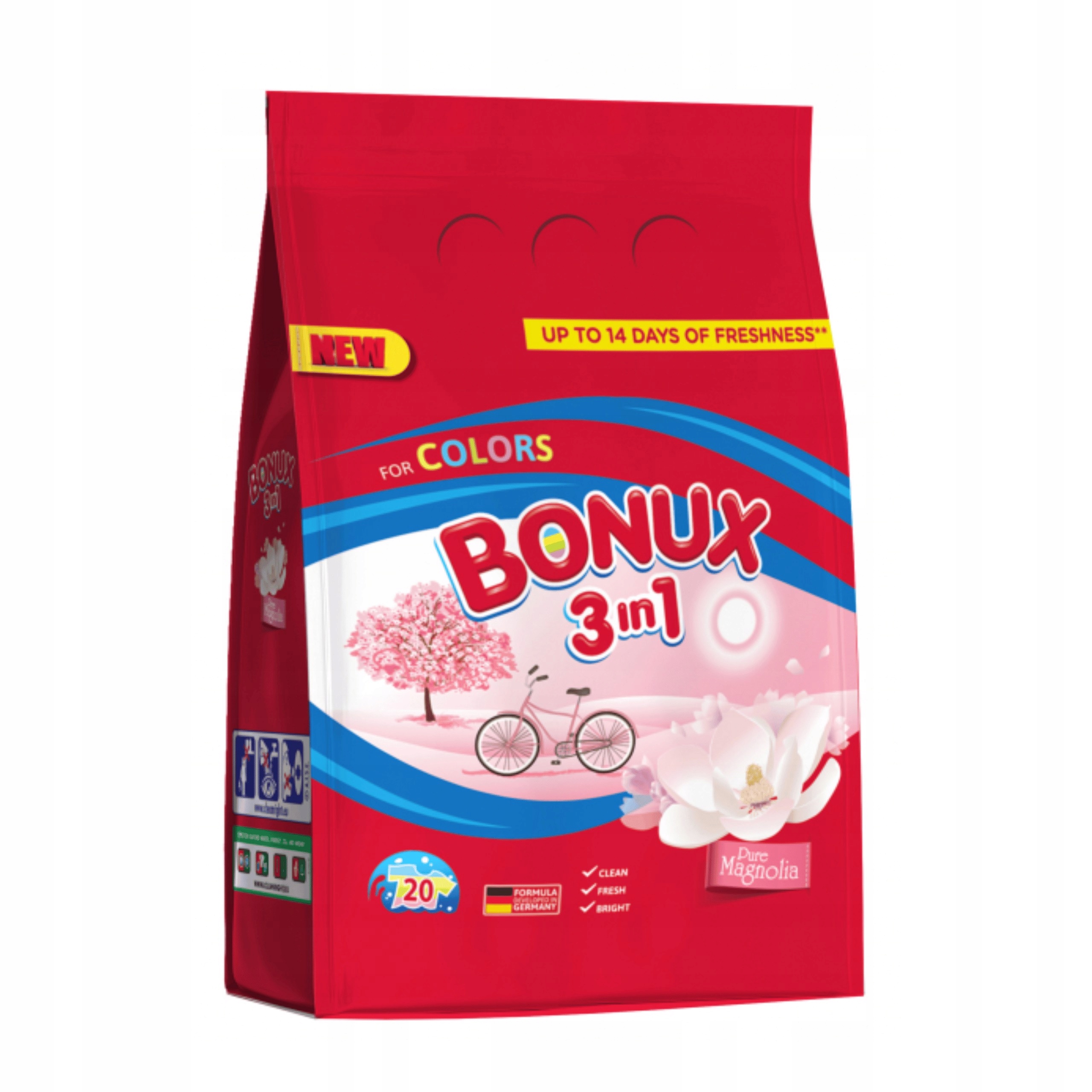 Bonux 3in1 Pure Magnolia Proszek do prania 1,5 kg (20 prań ...