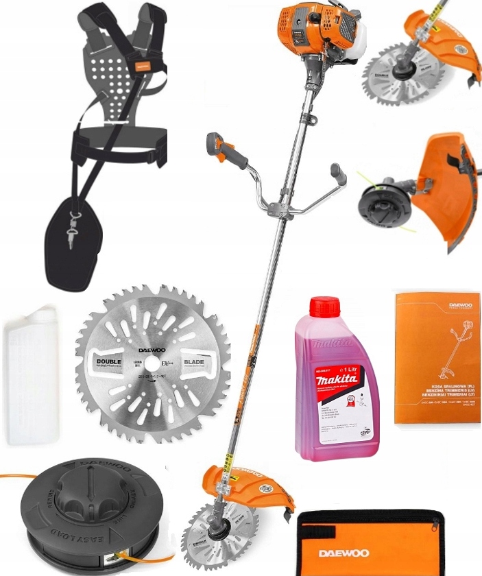 KOSA SPALINOWA DAEWOO DABC 520 WYKASZARKA PODKASZARKA SZELKI + OLEJ ...