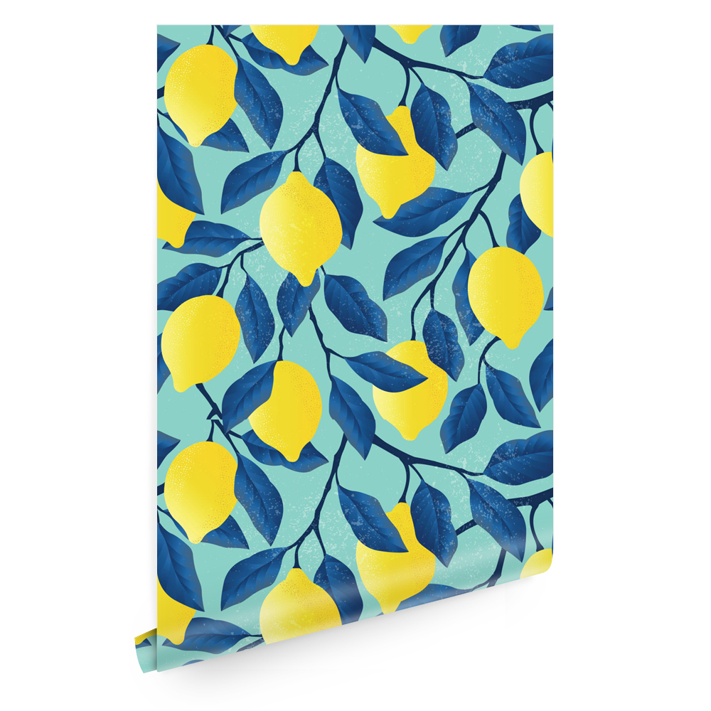 Tapeta cytryny retro kuchenna T0718 (5906688147004) • Cena, Opinie ...