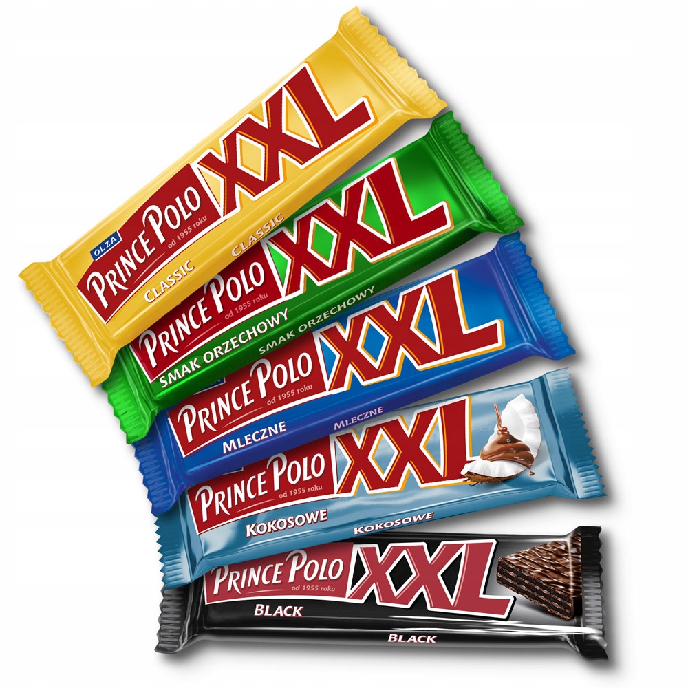 WYPRZEDAŻ Zestaw Prince Polo XXL mix 5 smaków batony wafelki 50g x ...