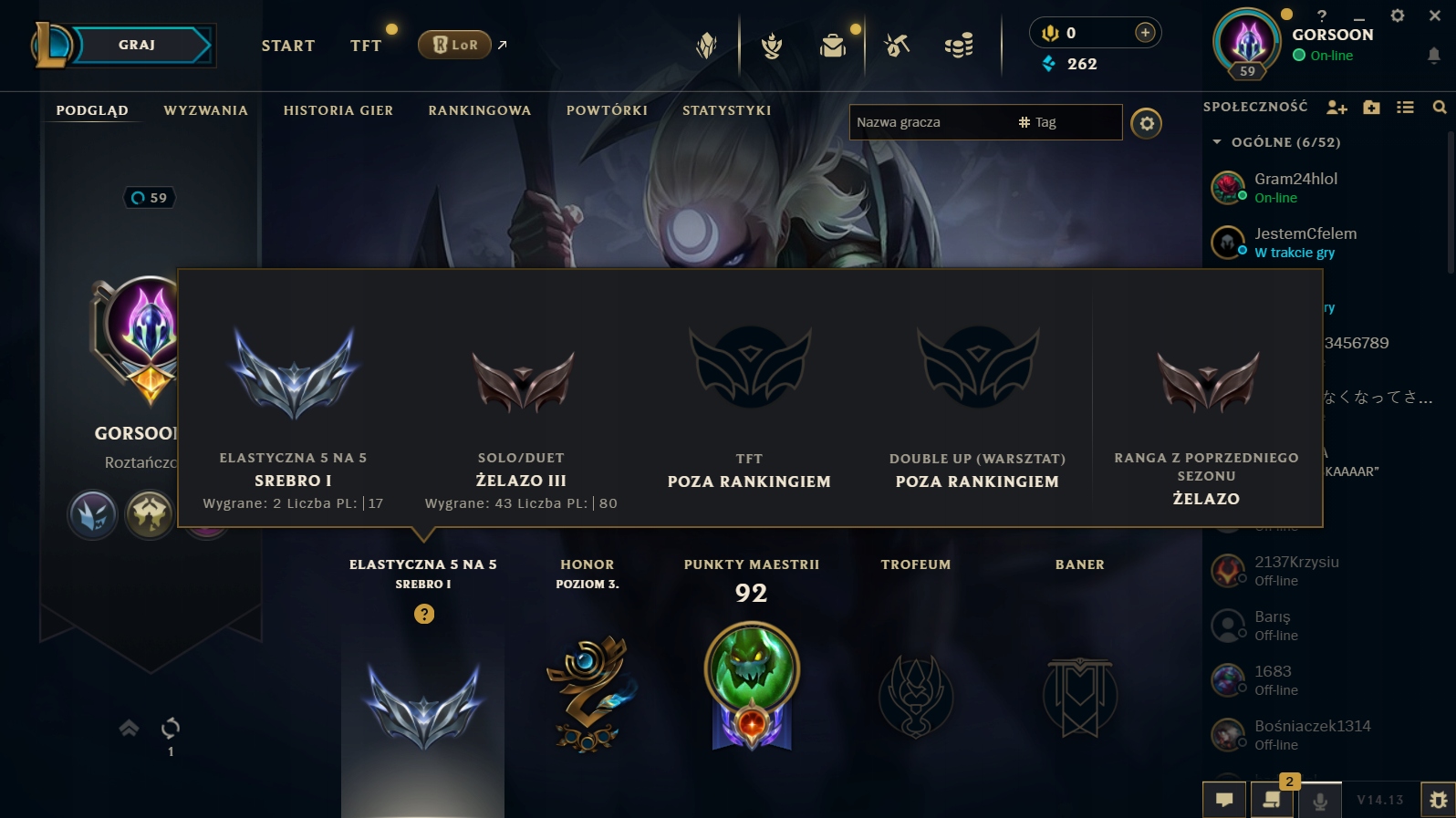 LOL EUNE IRON 4 0LP 50% WR 59LVL 37postaci - Stan: 150 zł - Sklepy ...