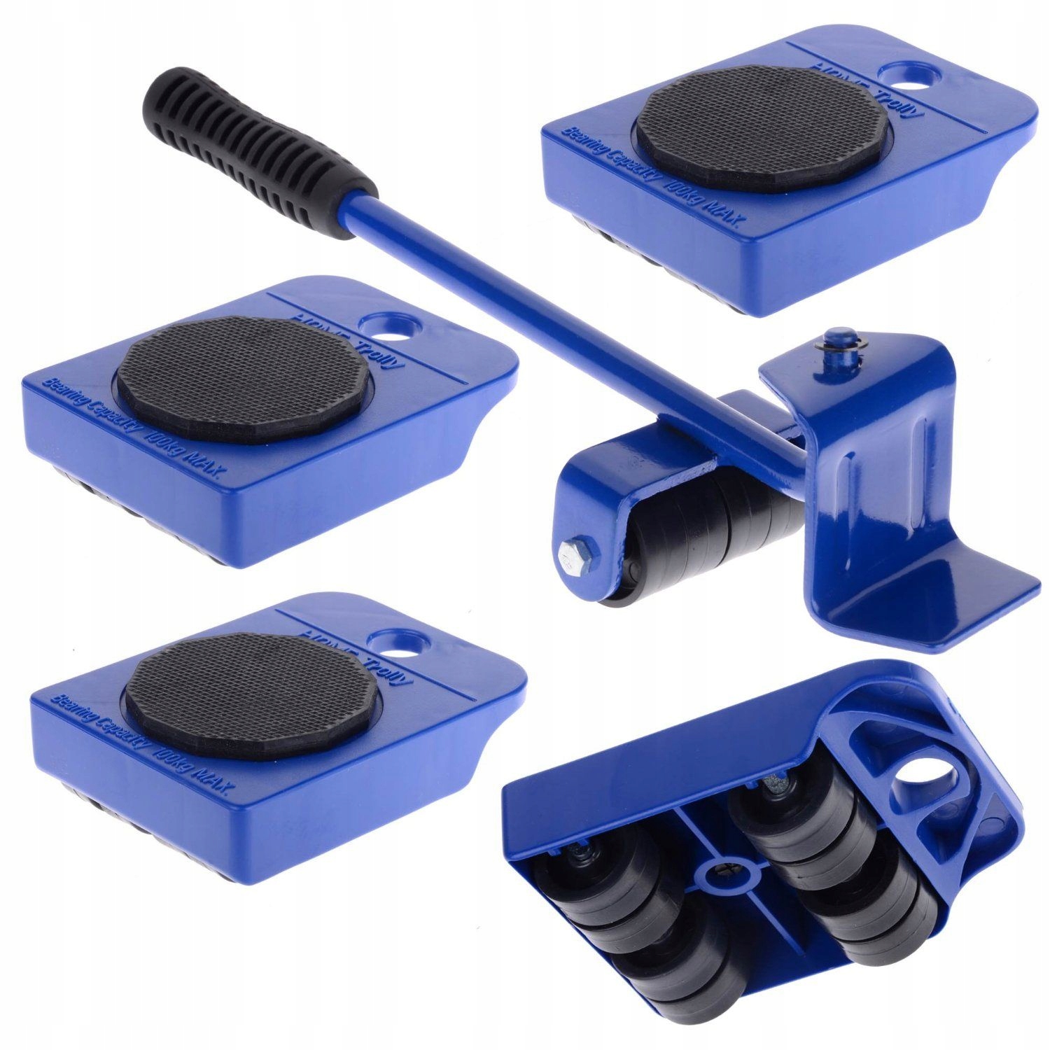 ZESTAW ROLKI DO TRANSPORTU PRZESUWANIA MEBLI 150kg (5907589365399 ...