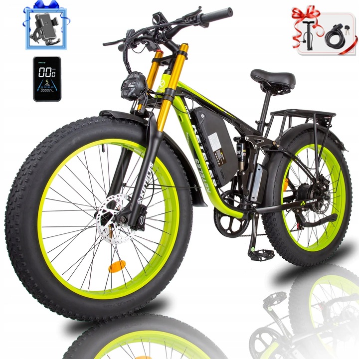 Rower elektryczny Męskie/Damskie Rowery Elektryczne green - elektrické ...