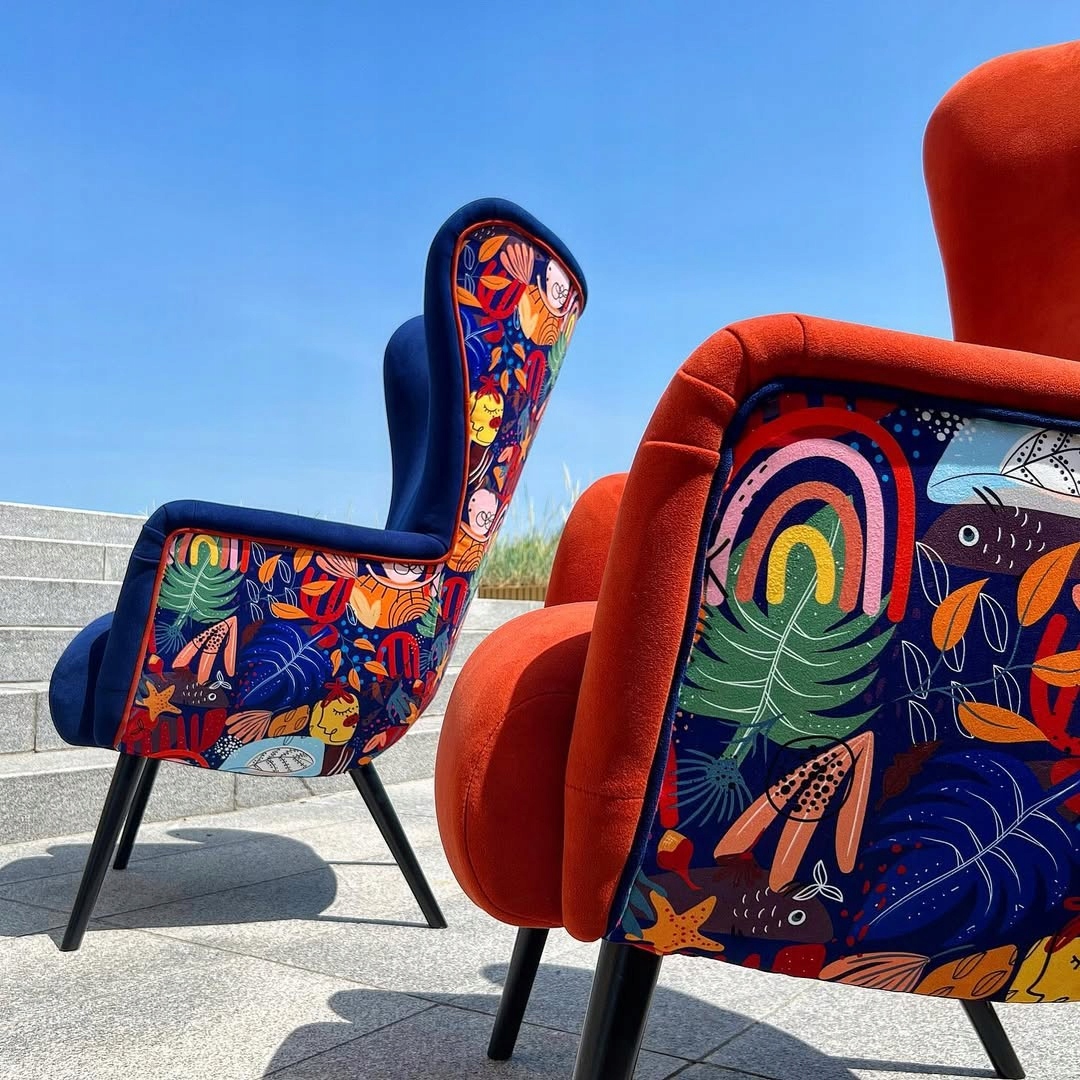 Fotel skandynawski nowoczesny uszak scandi loft • Cena, Opinie • Fotele ...