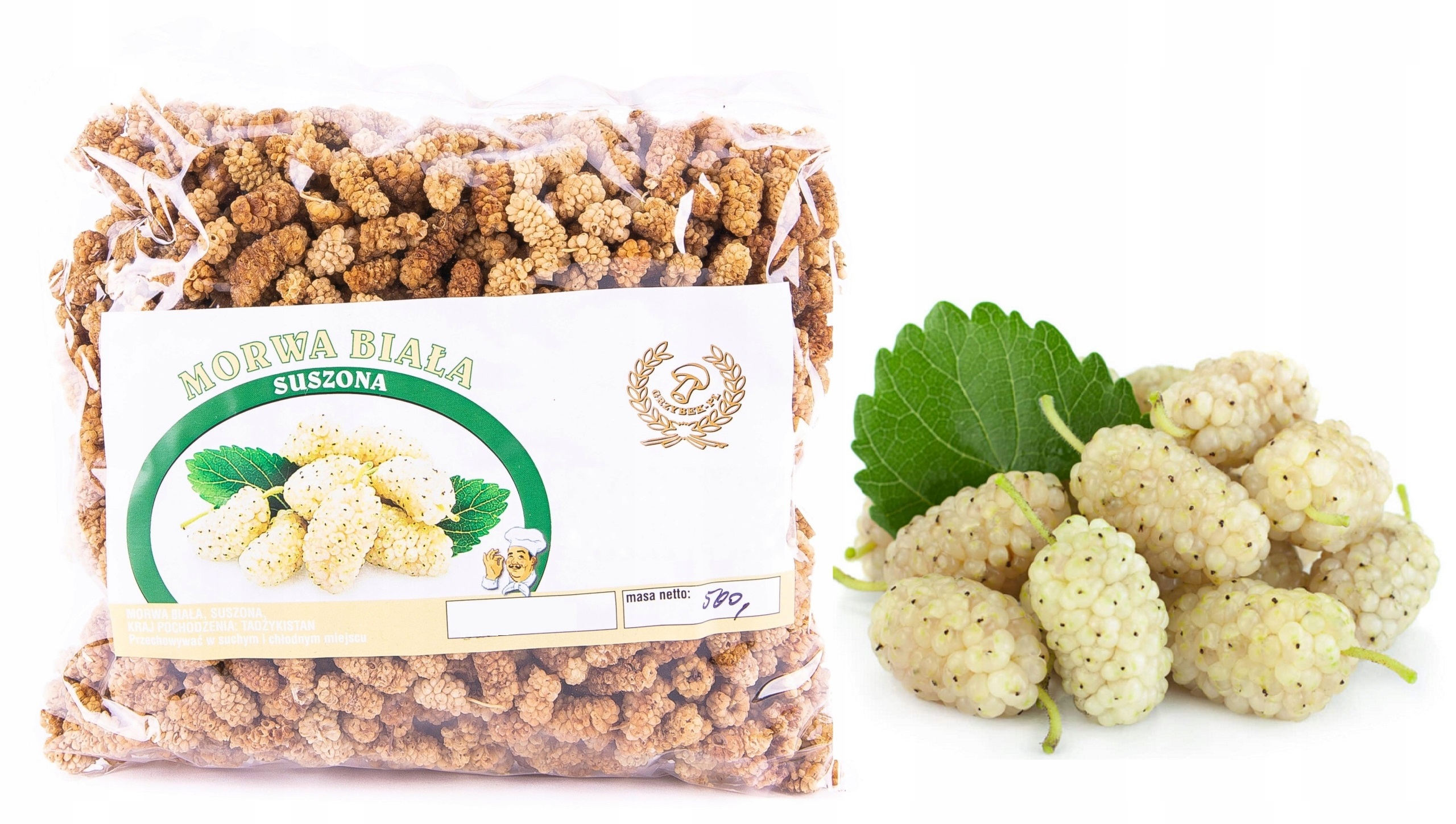 MORWA BIAŁA SUSZONA 500G !NATURALNA! (5906476926873) • Cena, Opinie ...
