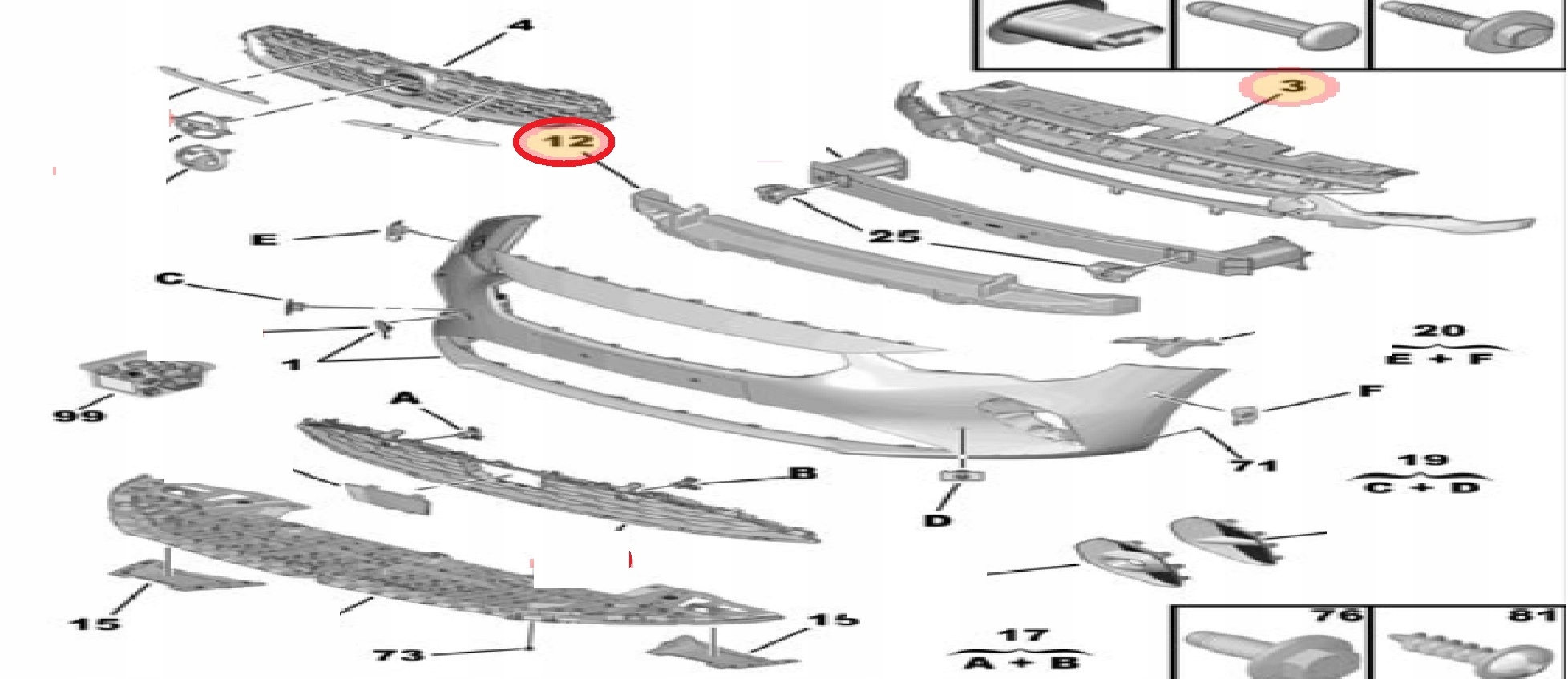 NOWA BELKA ABSORBER ZDERZAKA PRZÓD CORSA F 19- 9829531880 za 165 zł z ...