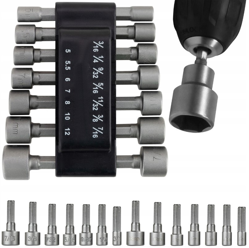 SADA BITŮ NÁSTAVCŮ KLÍČŮ NÁSTAVCE BITY ŠROUBOVÁKY VRTAČKY 14el za 69 ...