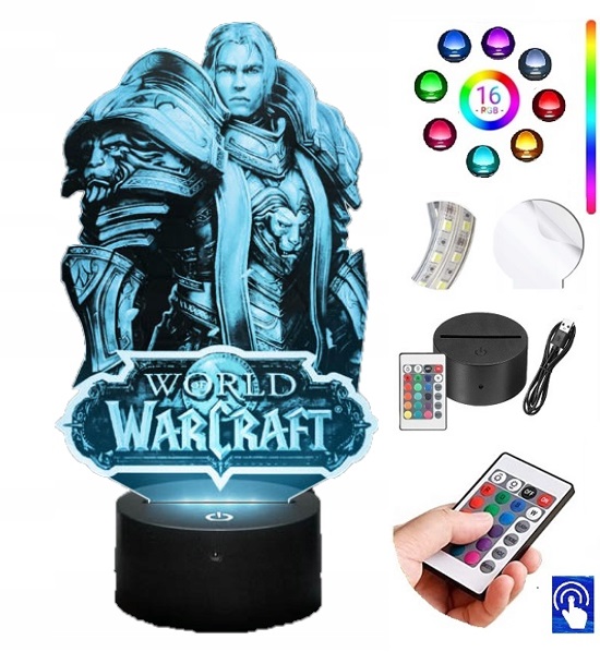 Lampka Na Biurko World Of Warcraft Wow 16 Kolorów Led Plexido - Plexido | Sklep EMPIK.COM