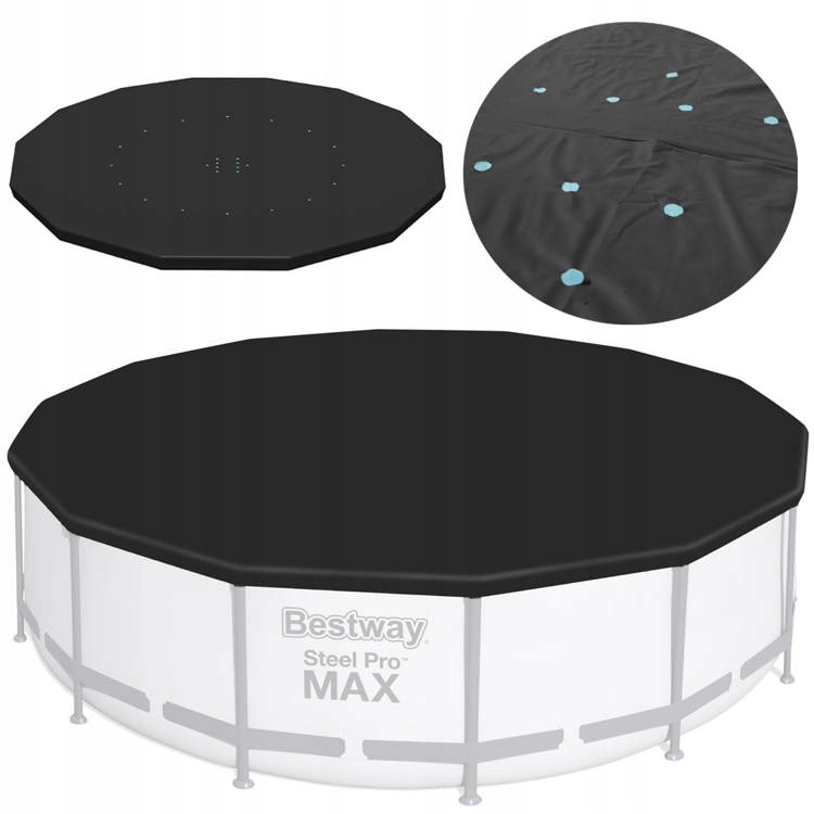 Bestway POKRYWA na basen stelażowy 427cm (6942138951691) • Cena, Opinie • Pokrywy, folie ...