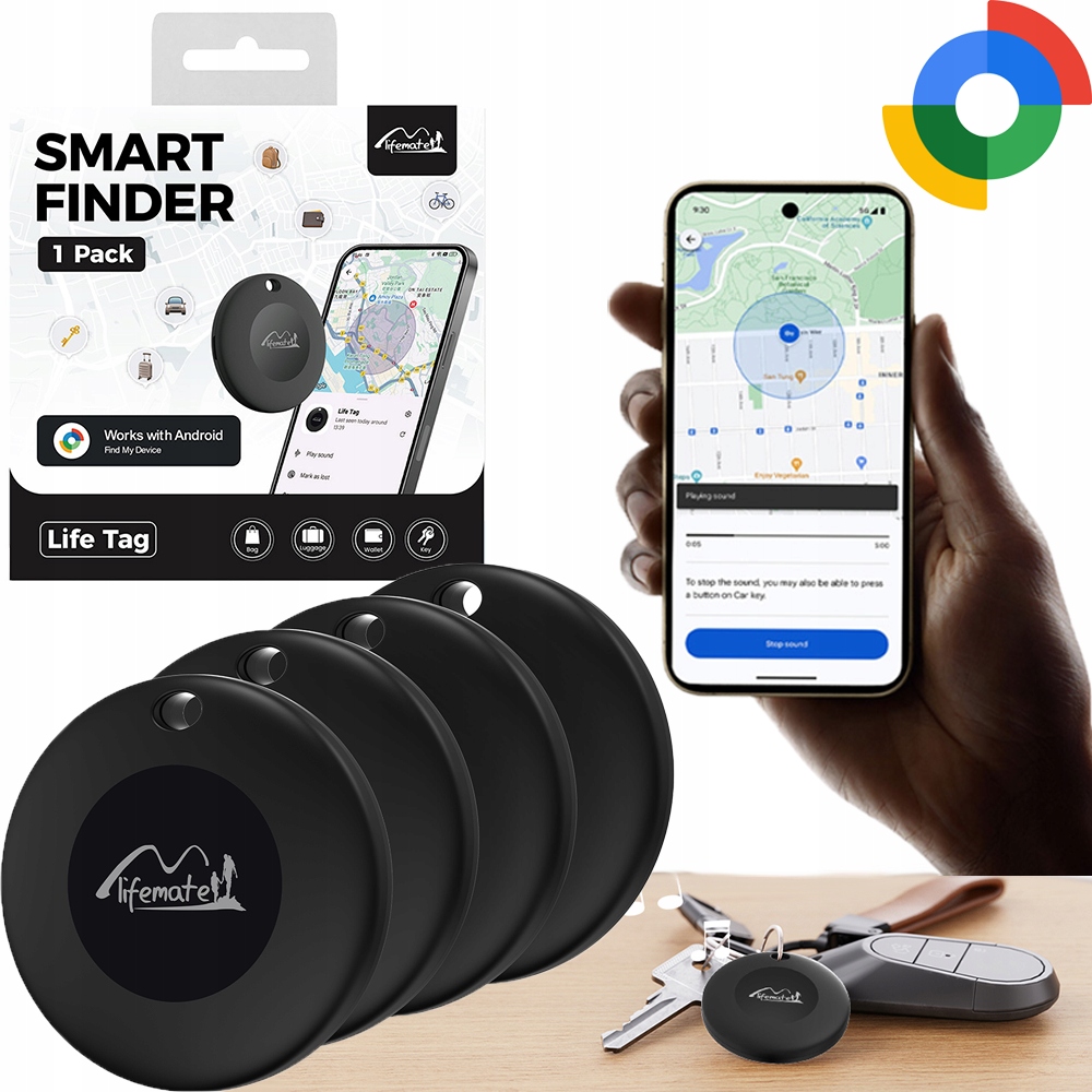 LifeMate 4szt. LOKALIZATOR GPS TRACKER DO ROWERU AUTA KLUCZY GOOGLE ANDROID - Sklep, Opinie ...
