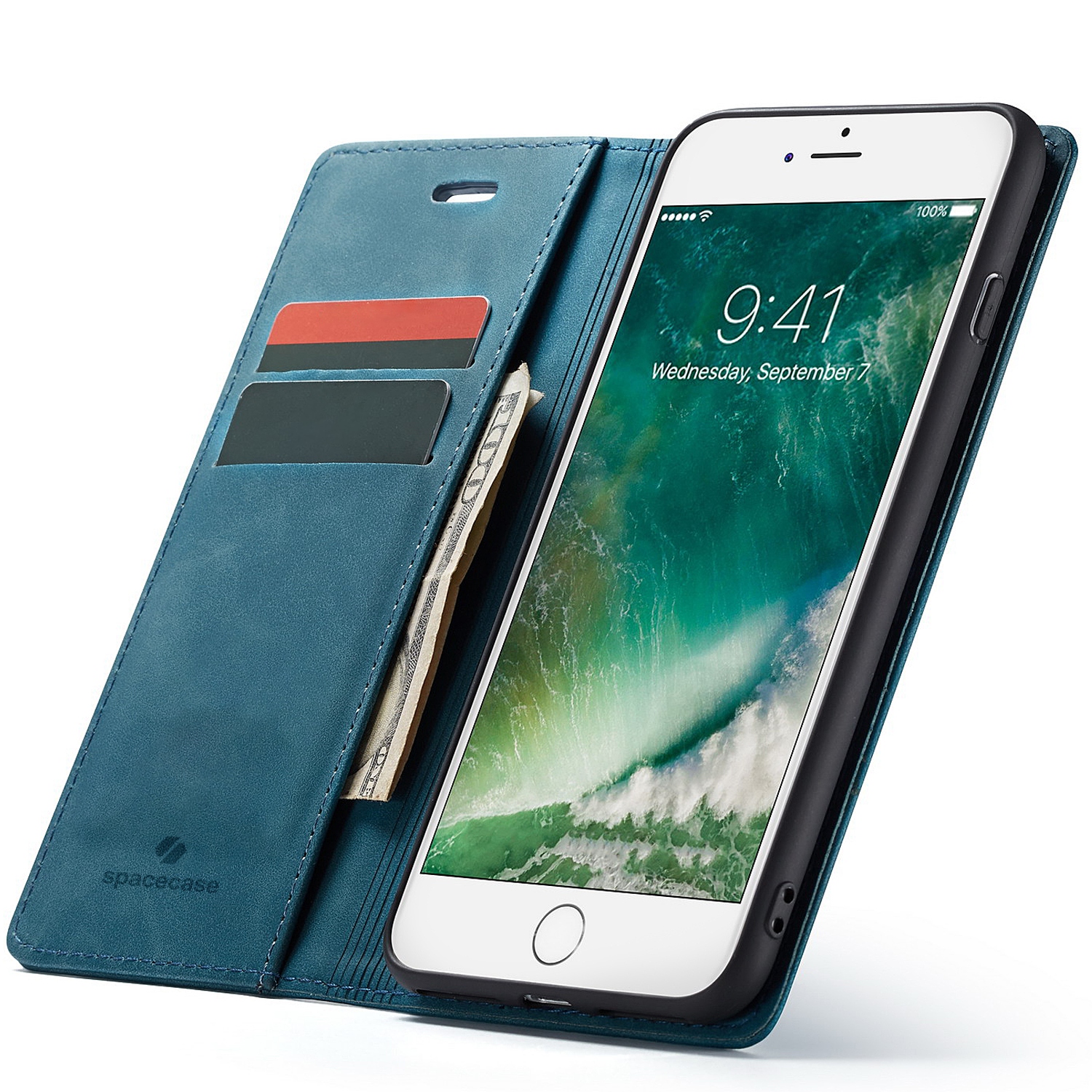 ETUI Z KLAPK DO IPHONE 6 6S PLUS SKORZANE PORTFEL CASE POKROWIEC ZAMYKANE