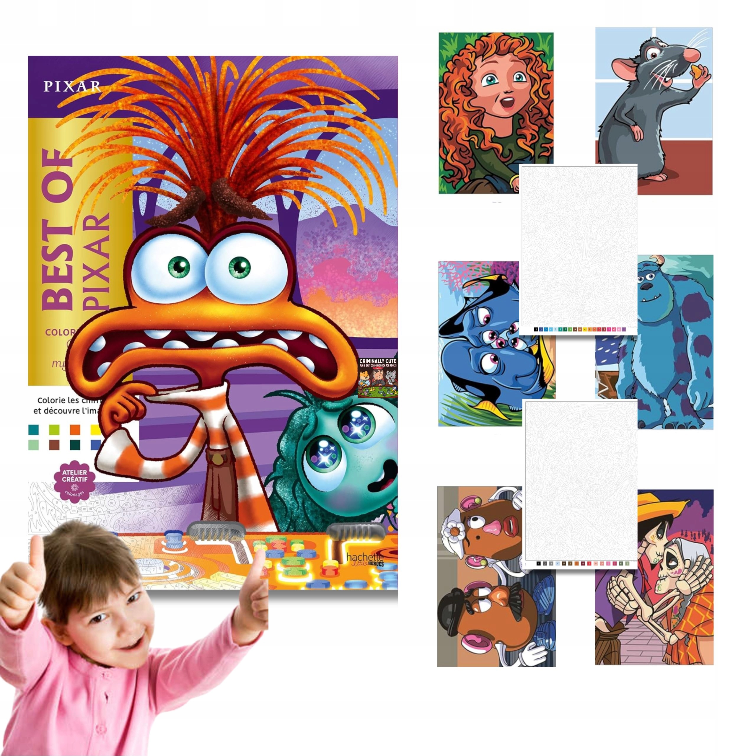 Coloriages mystères Disney - Best of Pixar Collectif Książki dla dzieci ...