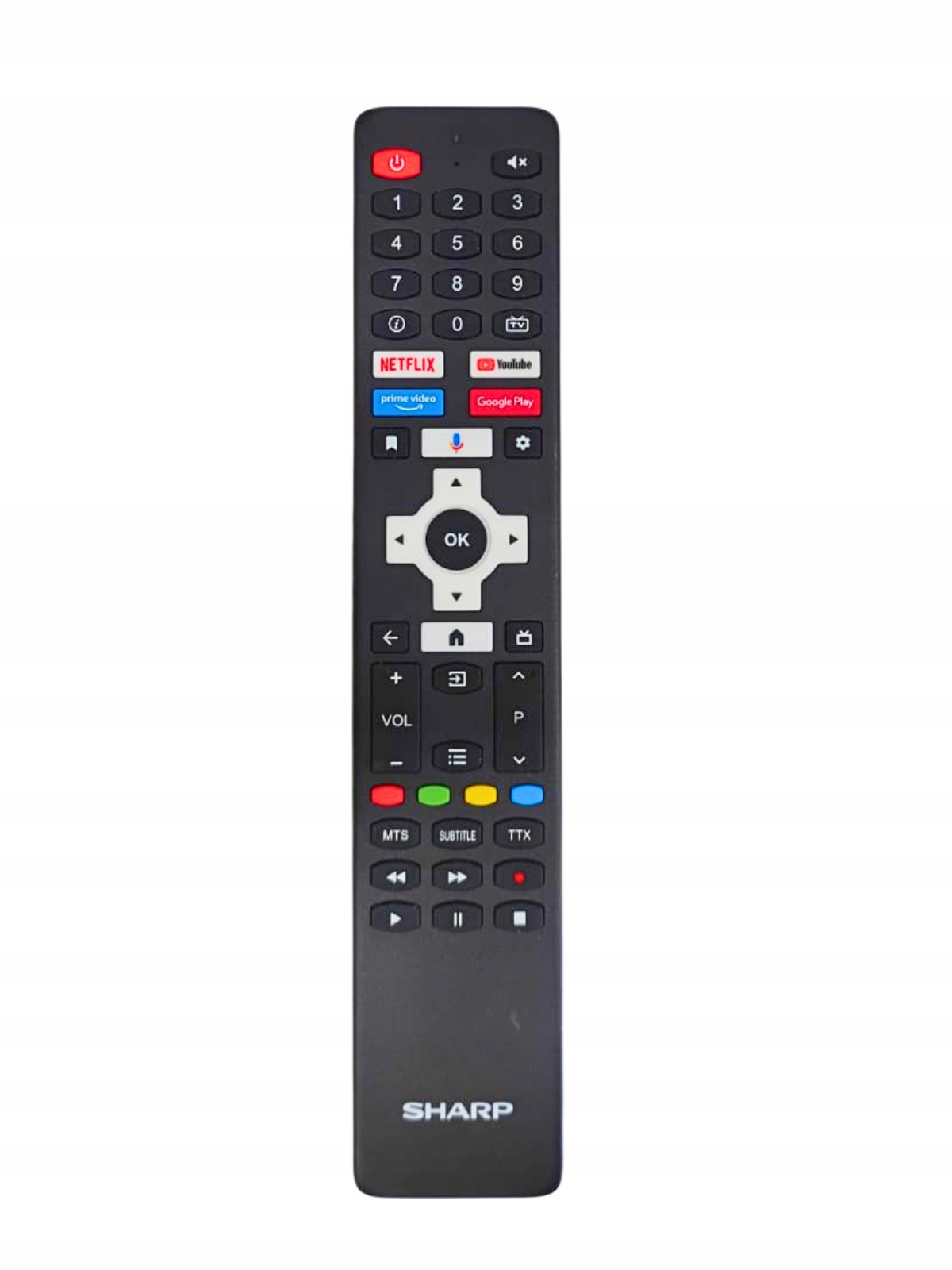 PILOT DO TELEWIZORA SHARP YDX-159 ORYGINALNY SMART TV NETFLIX YOUTUBE ...