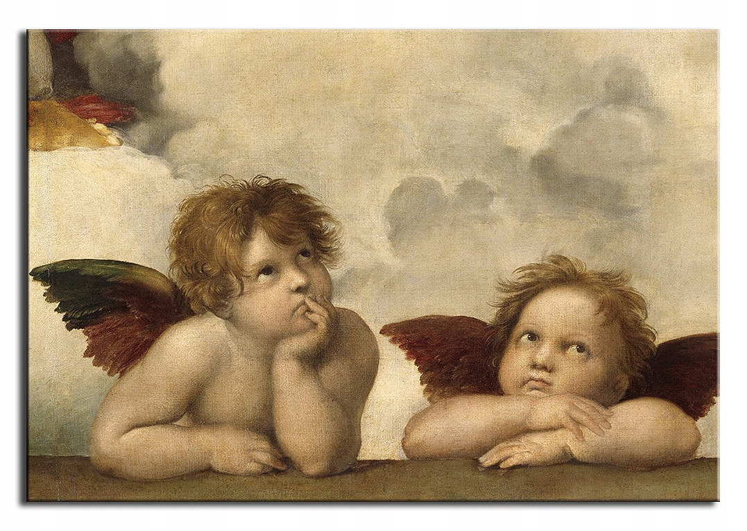 Aniołki Rafaela, cudny obraz na prezent 48x70 • Cena, Opinie • Obrazy ...