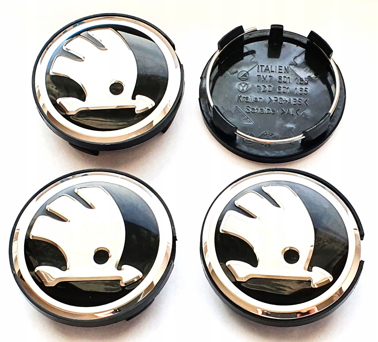 SKODA DEKIELKI KAPSLE ZNACZKI DEKLE DO ALUFELG RONAL 63mm RONAL SKODA ...