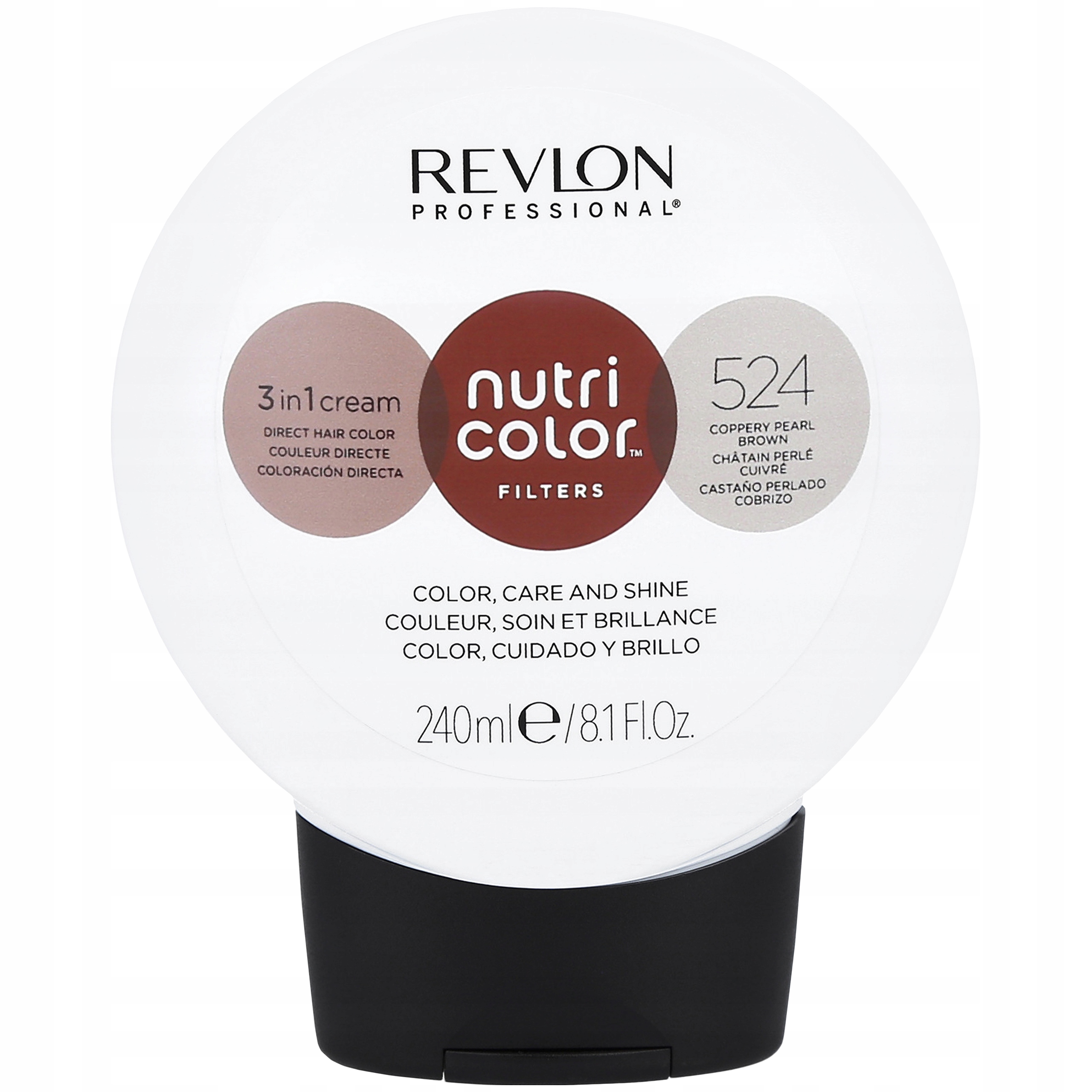 Revlon Nutri Color 524 Copper Brown - maska koloryzująca do włosów ...