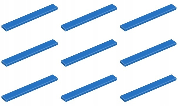 LEGO TILE 4162 PŁYTKA 1x8 niebieska (9g) 9 szt. • Cena, Opinie ...