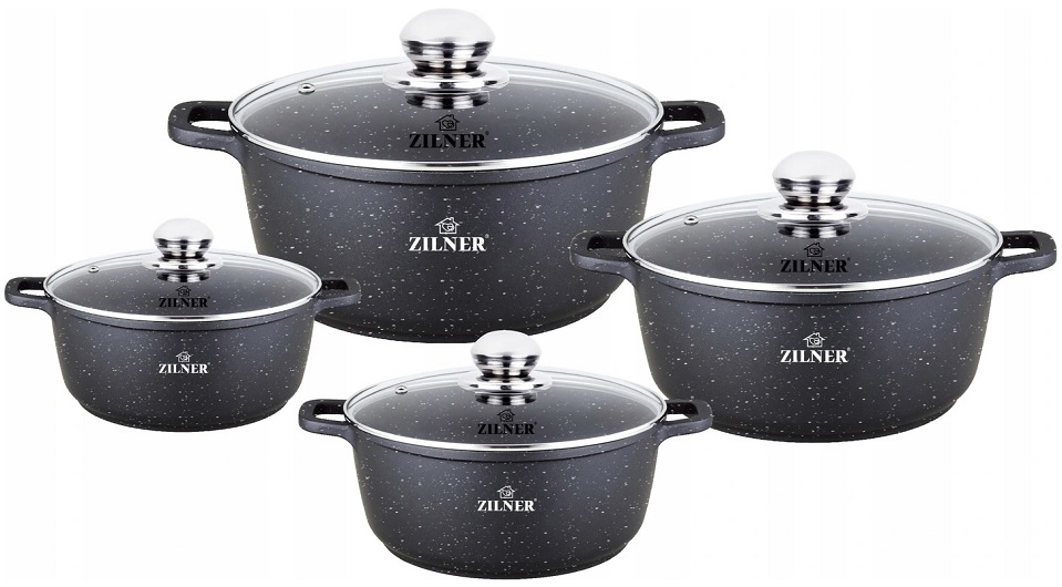 KOMPLET ZESTAW GARNKÓW 8 el GARNKI CERAMICZNE (9781180366131) • Cena ...