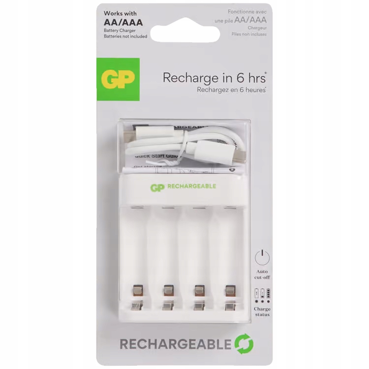 Ładowarka GP Batteries E421 4 AA, AAA • Cena, Opinie - Allegro