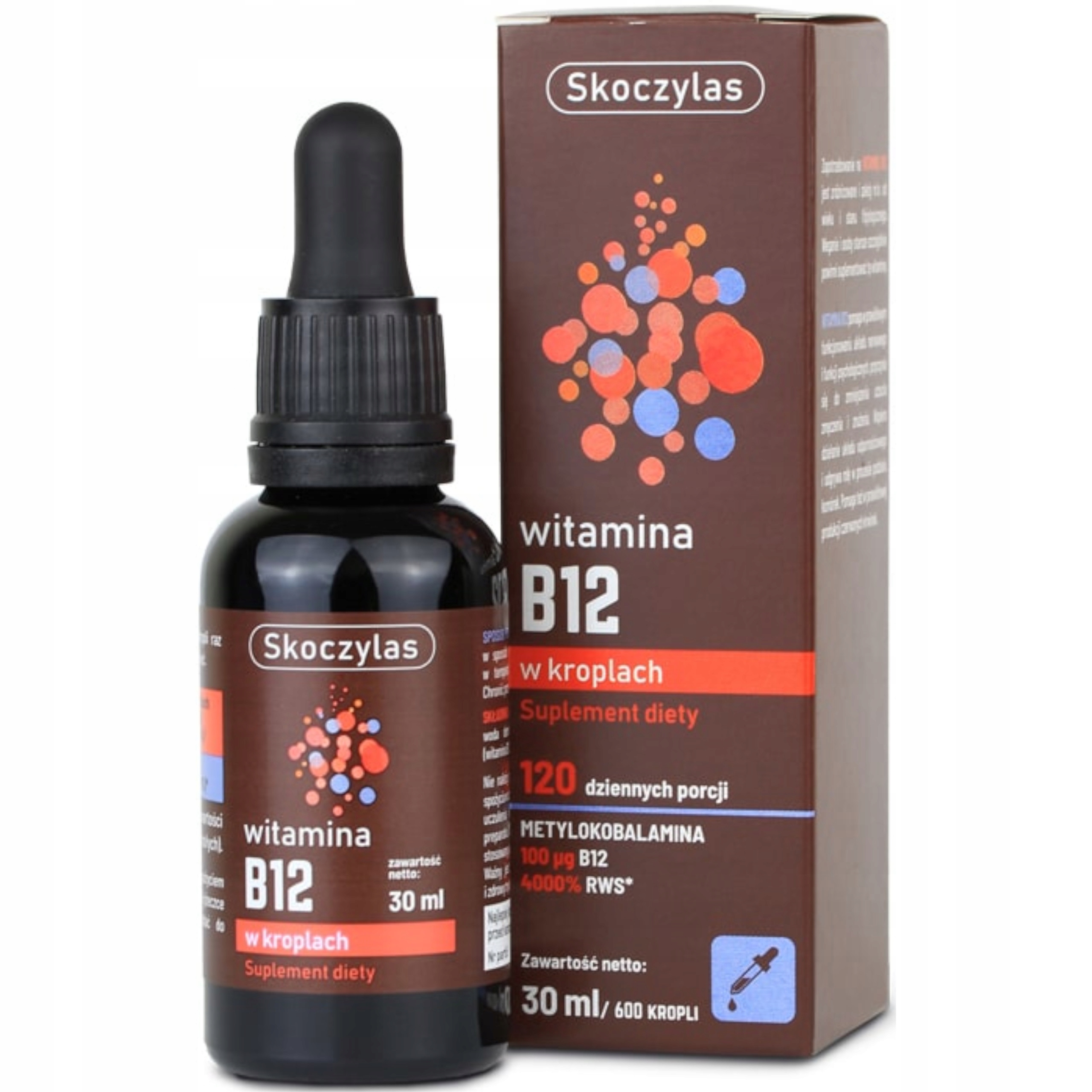 Witamina B12 Skoczylas 30 ml Metylokobalamina w kroplach (5903631208508 ...