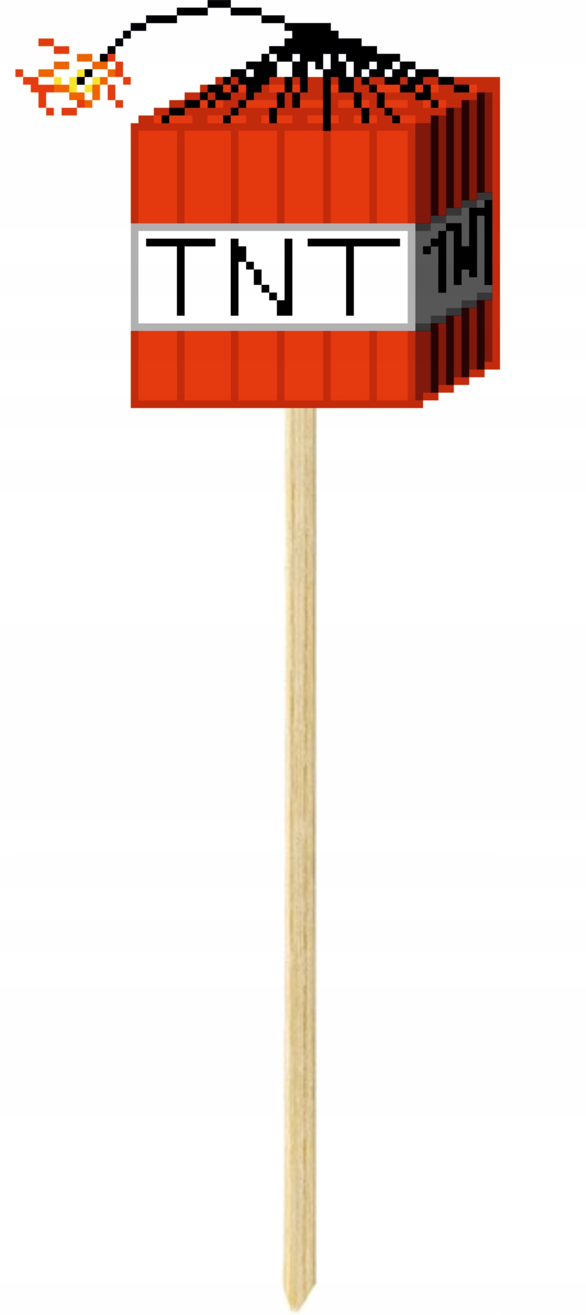 TOPPER NA TORT URODZINY MINECRAFT ŁADUNEK TNT • Cena, Opinie - Allegro