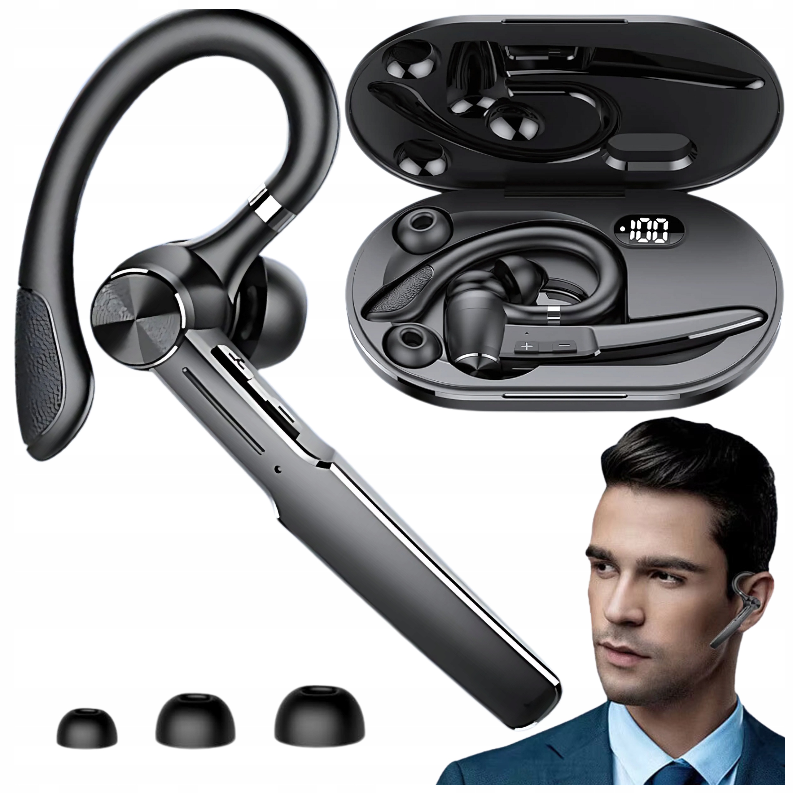 Bezprzewodowy zestaw słuchawkowy Bluetooth 5.2 NejtStyle Q19 - Sklep, Opinie, Cena w Allegro