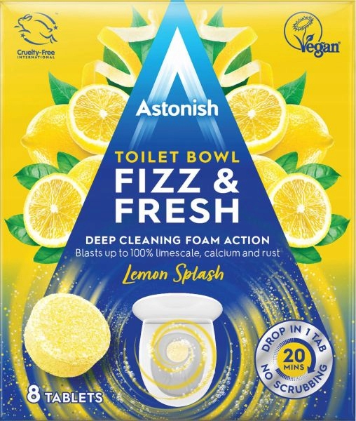 Astonish Frizz Fresh WC tablety Lemon 8ks za 82.00CZK - Allegro