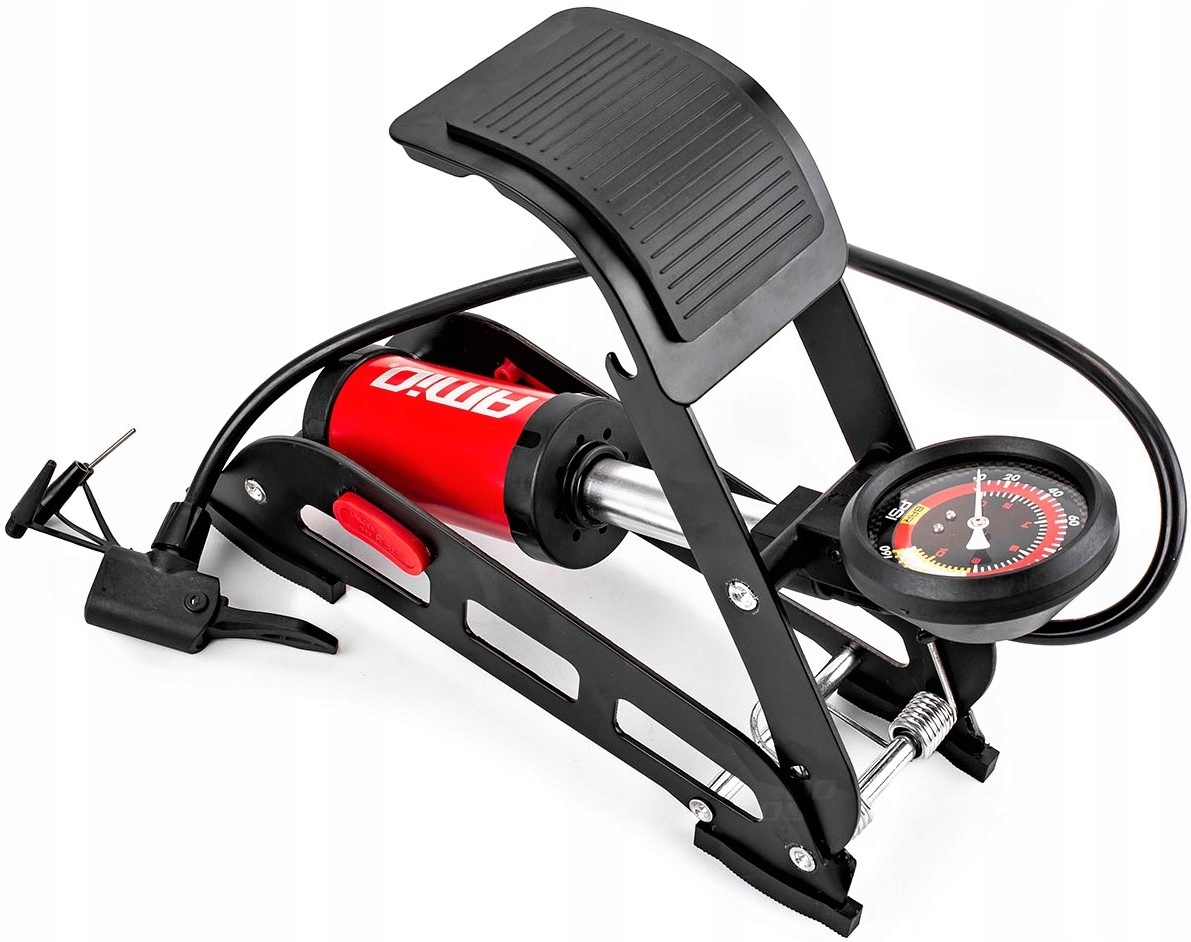 POMPKA NOŻNA SAMOCHODOWA MANOMETR 11BAR METALOWA 5906101043432 za 73 ...